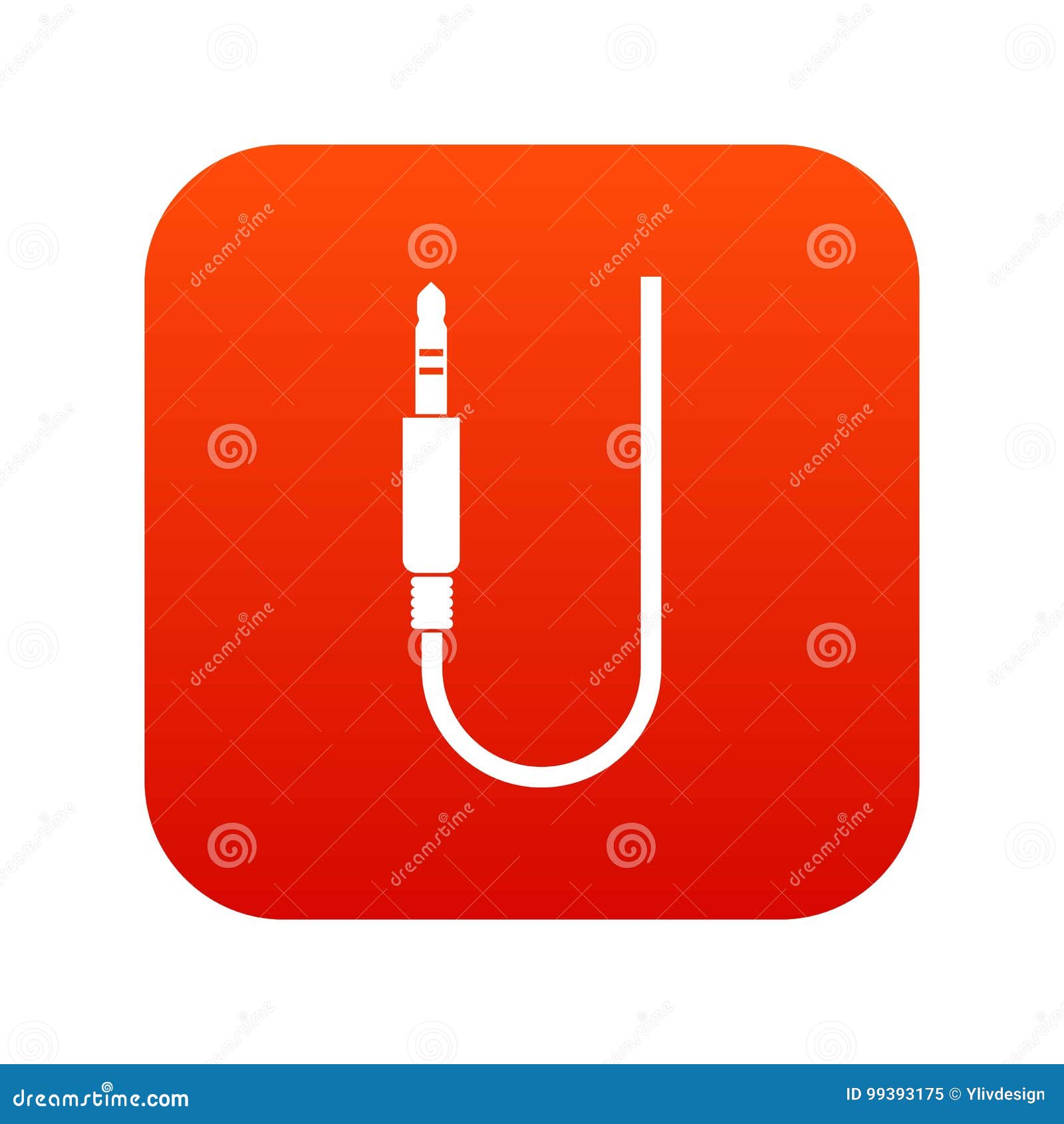 Microphone Wire Icon Digital Red Stock Vector - Illustration of karaoke ...