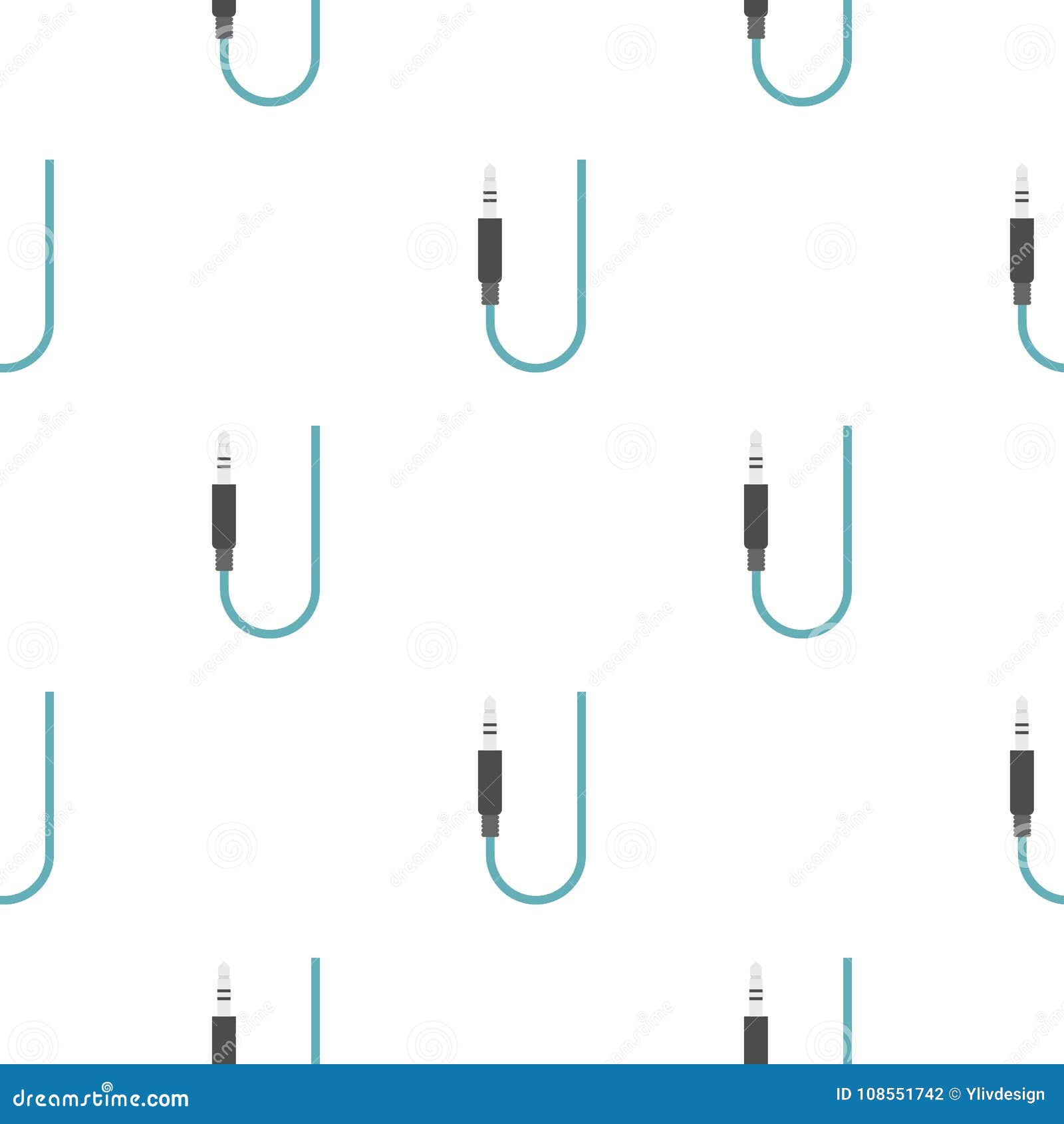 Microphone Wire Pattern Seamless Stock Vector - Illustration of sing ...