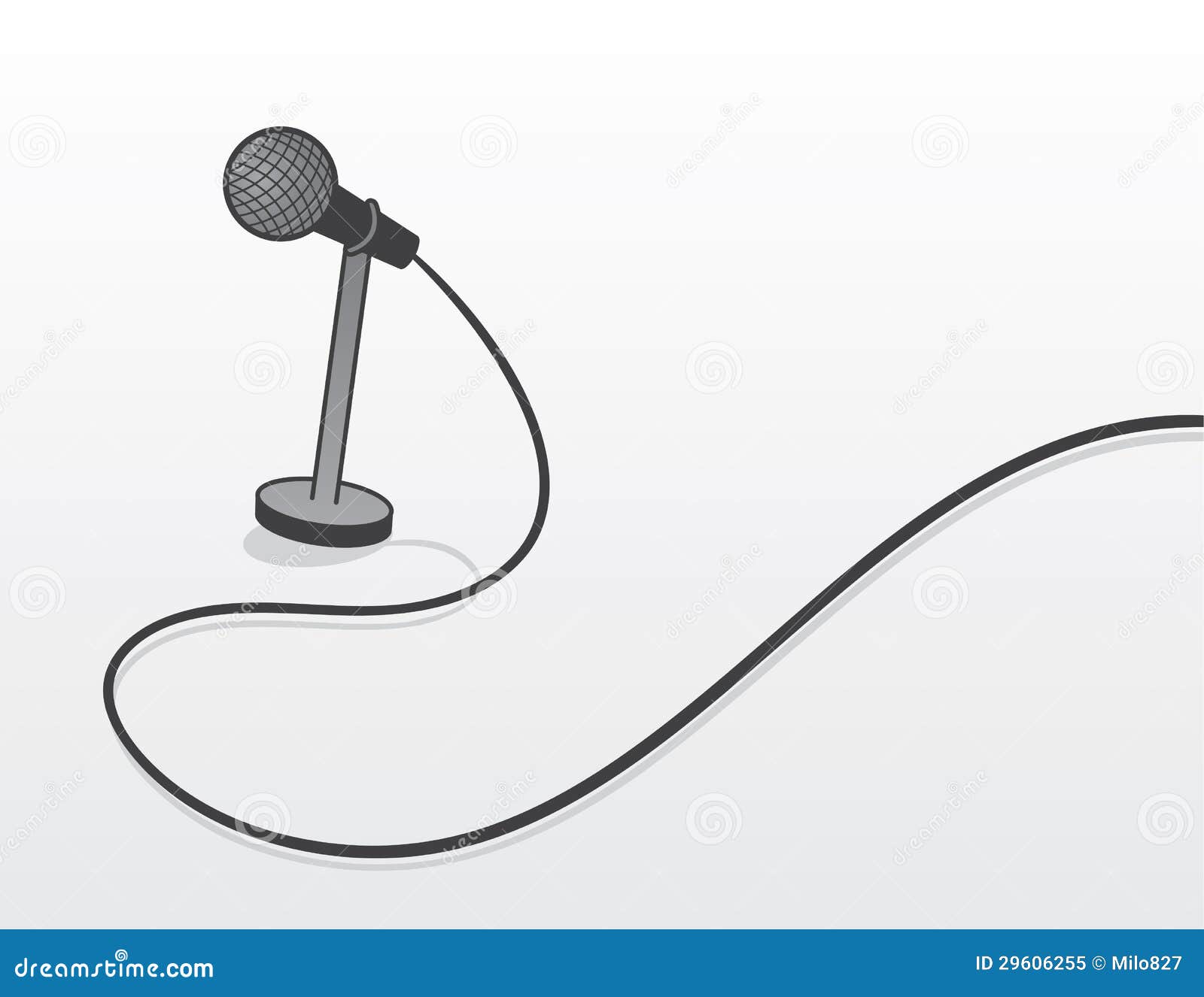Microphone Wired stock vector. Illustration of object - 29606255