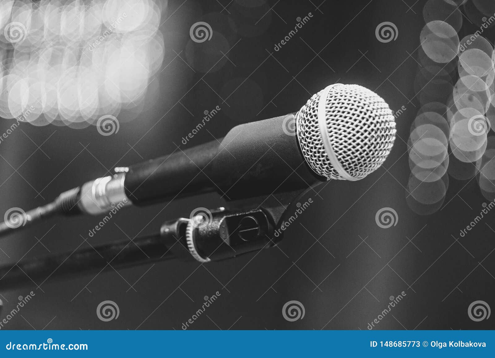 Microphones in the Concert Hall Stock Image - Image of audience, metal ...