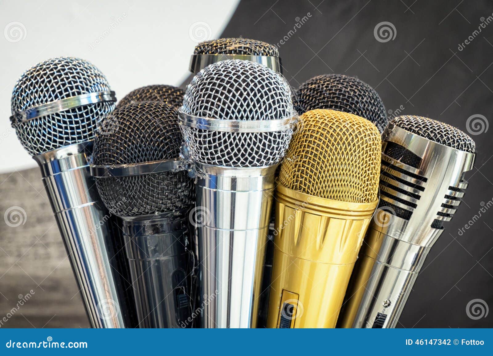 Microphones stock photo. Image of concert, equipment - 46147342