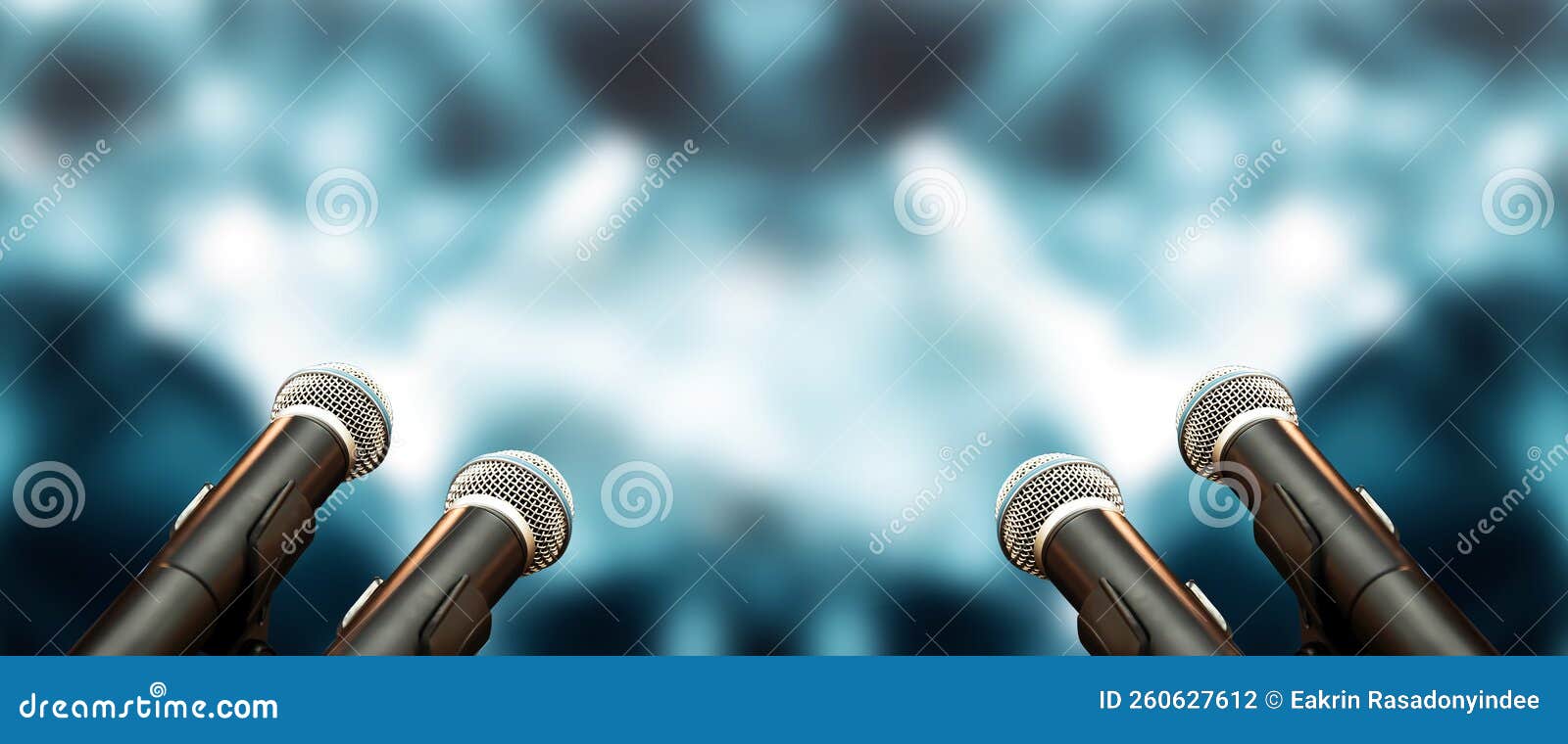 Microphones Public Speaking Background, Close Up Microphone on Stand ...