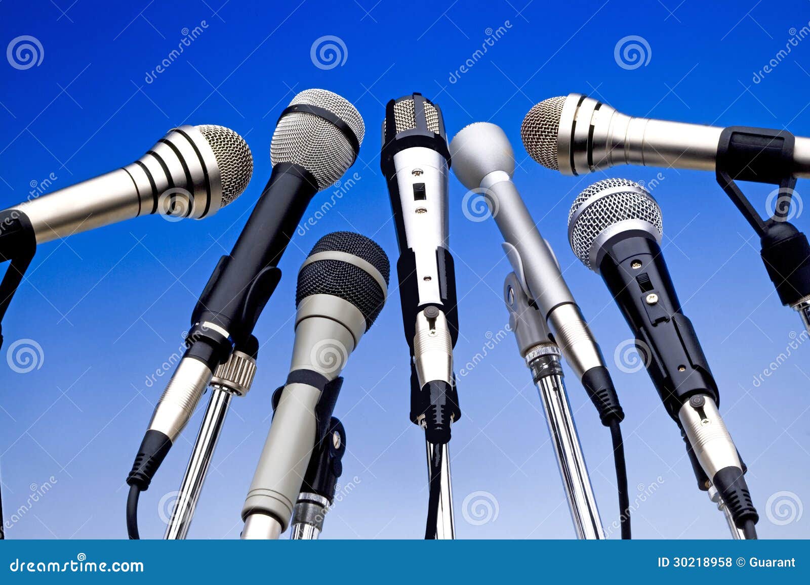 Microphones stock photo. Image of entertainment, media - 30218958