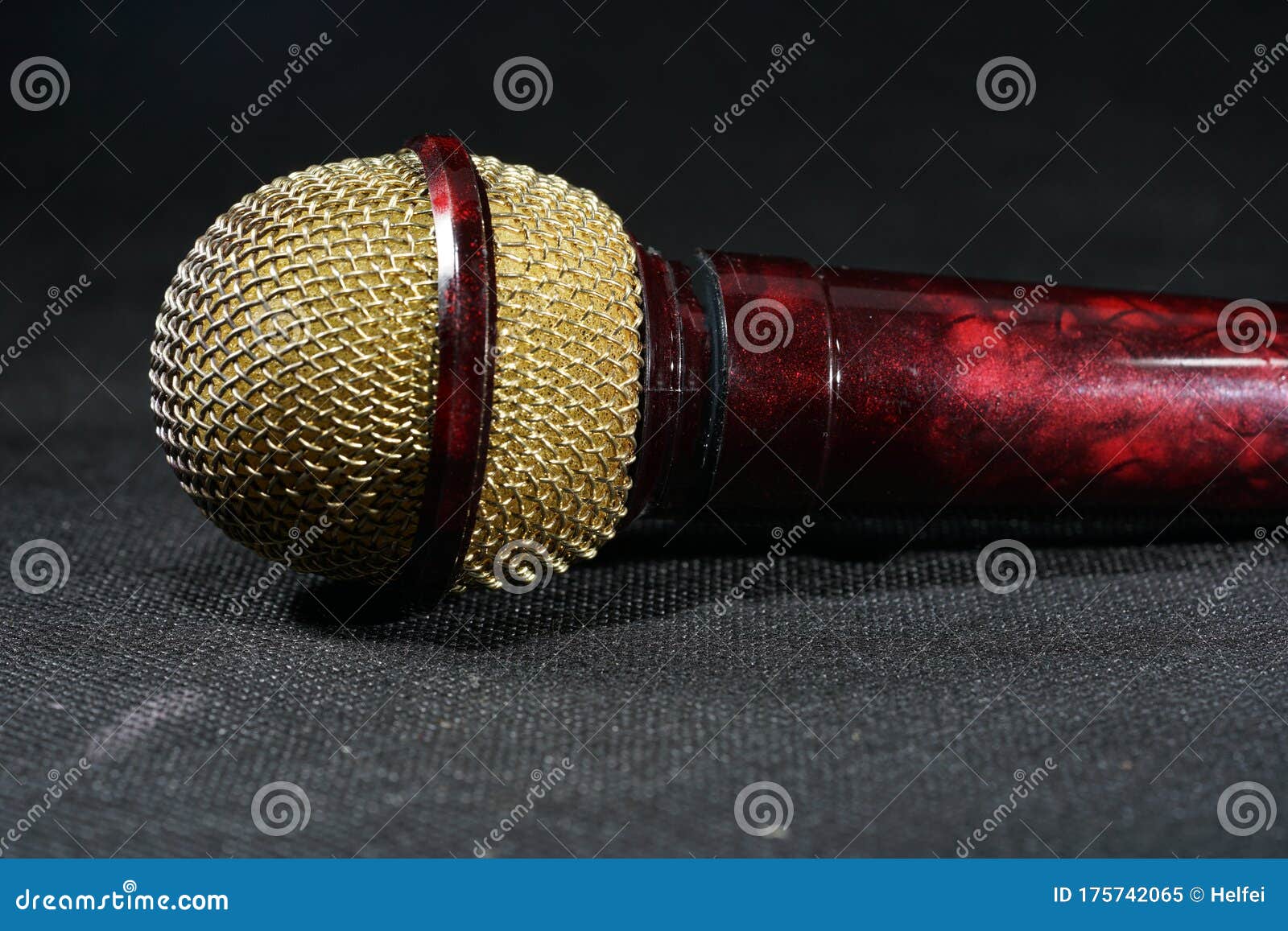 Microphones with Wire Mesh Network Photographed in the Studio with ...
