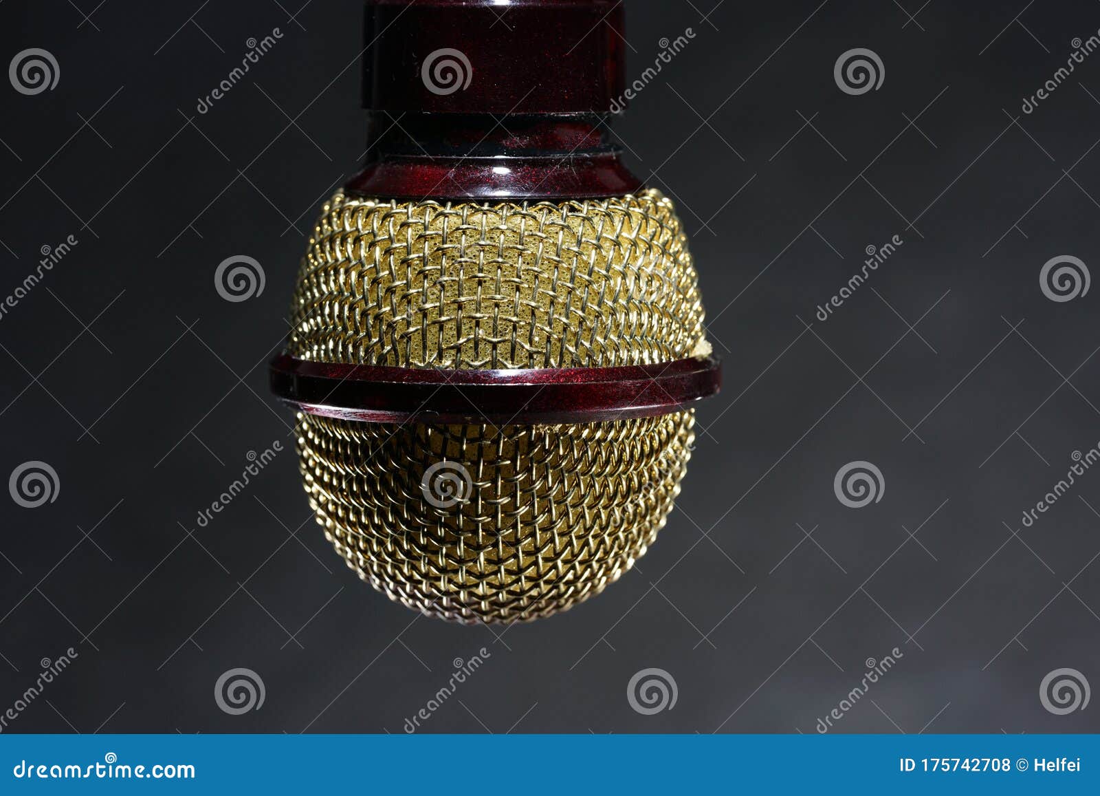 Microphones with Wire Mesh Network Photographed in the Studio with ...