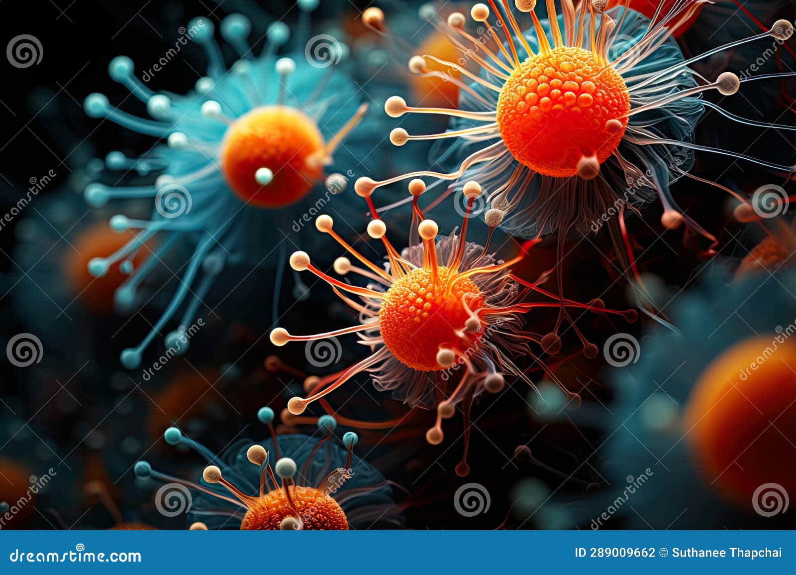 Microphotography Electron Microscopy Closeup Generative AI Stock ...