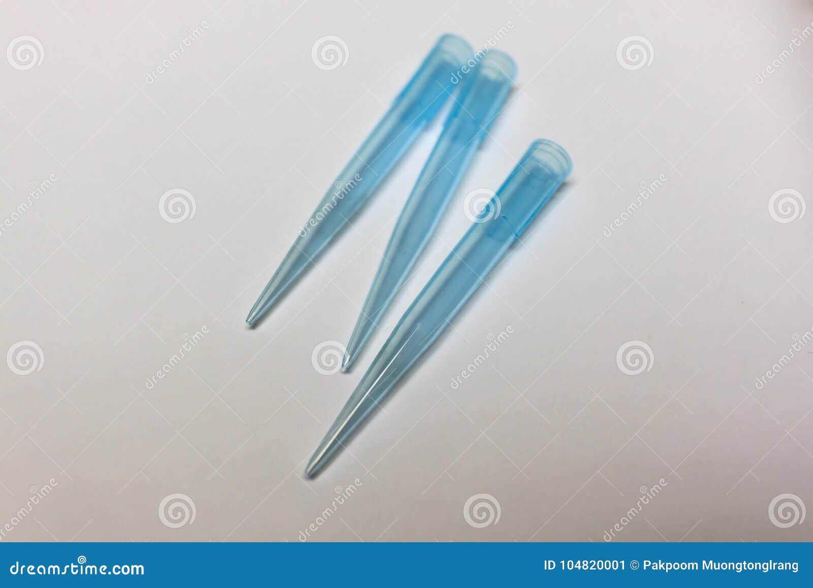 Micropipette Tips for Laboratory Job. Stock Image - Image of three ...