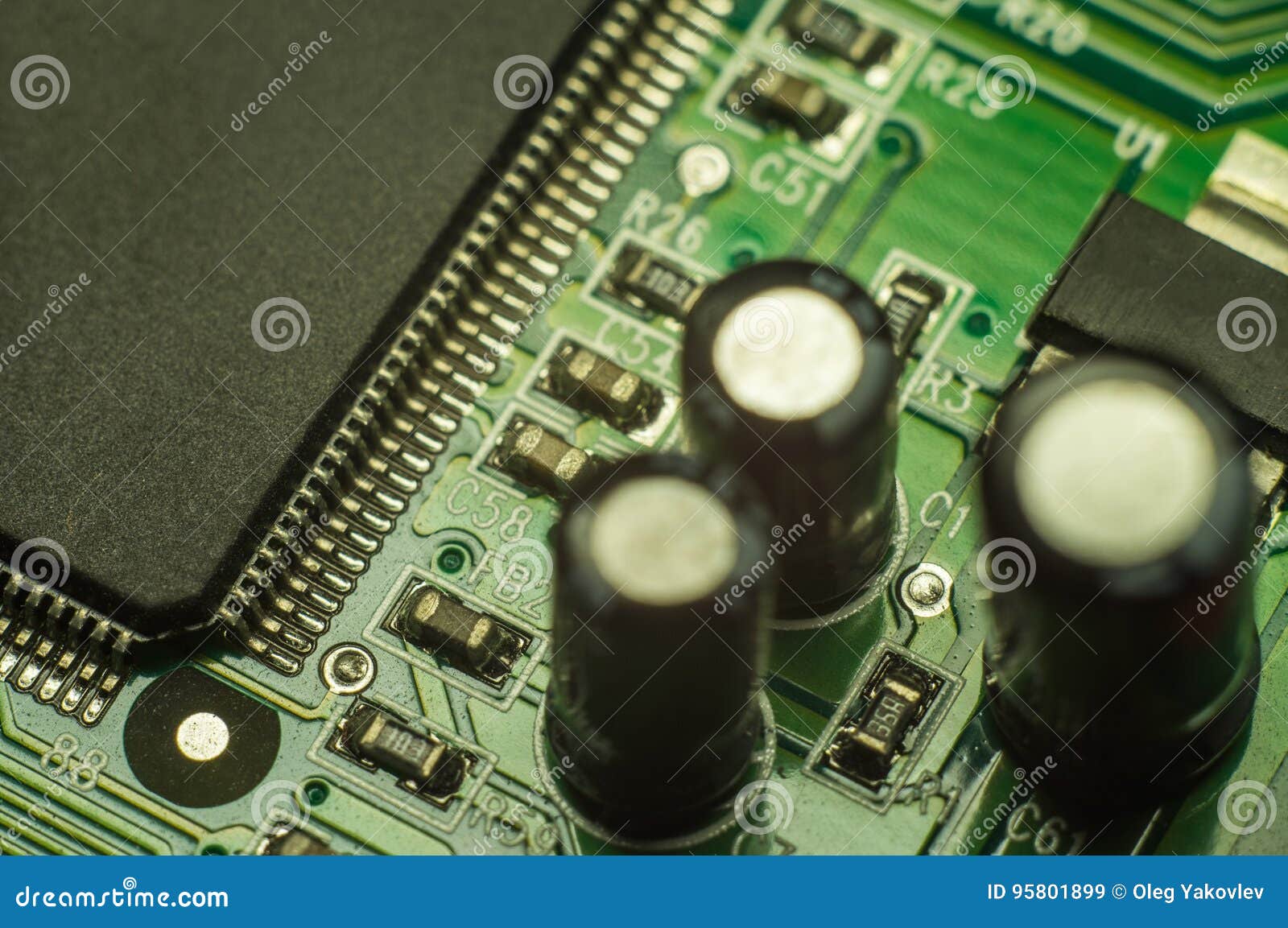 Microplaqueta Da Placa Do Computador Imagem de Stock - Imagem de ...