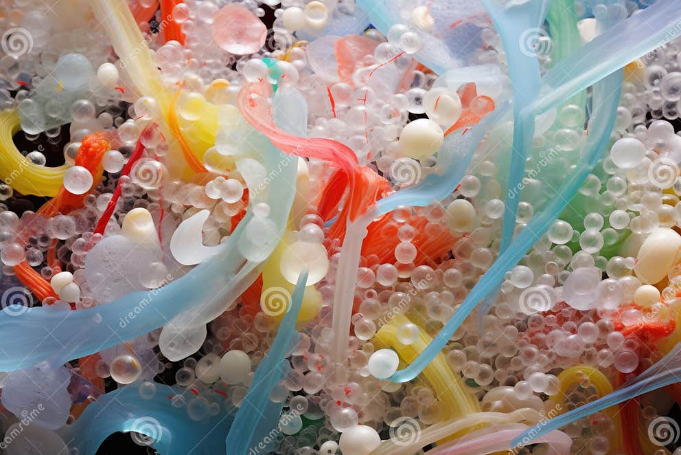 Microplastic Abstract Background Close Up AI Generated Stock Photo ...