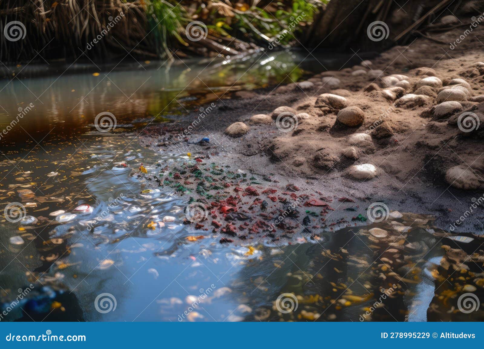 Microplastic Contamination of Sediment in a River, with the Plastics ...