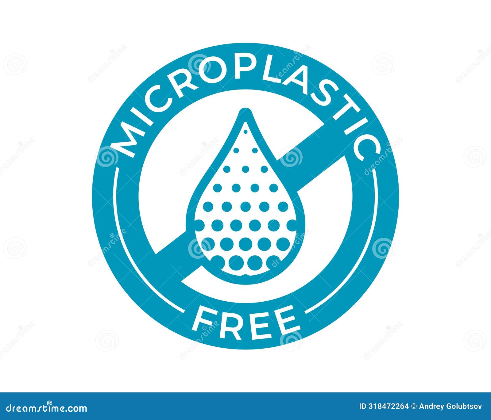 Microplastic Free Vector Icon Logo Badge Concept Design | CartoonDealer ...