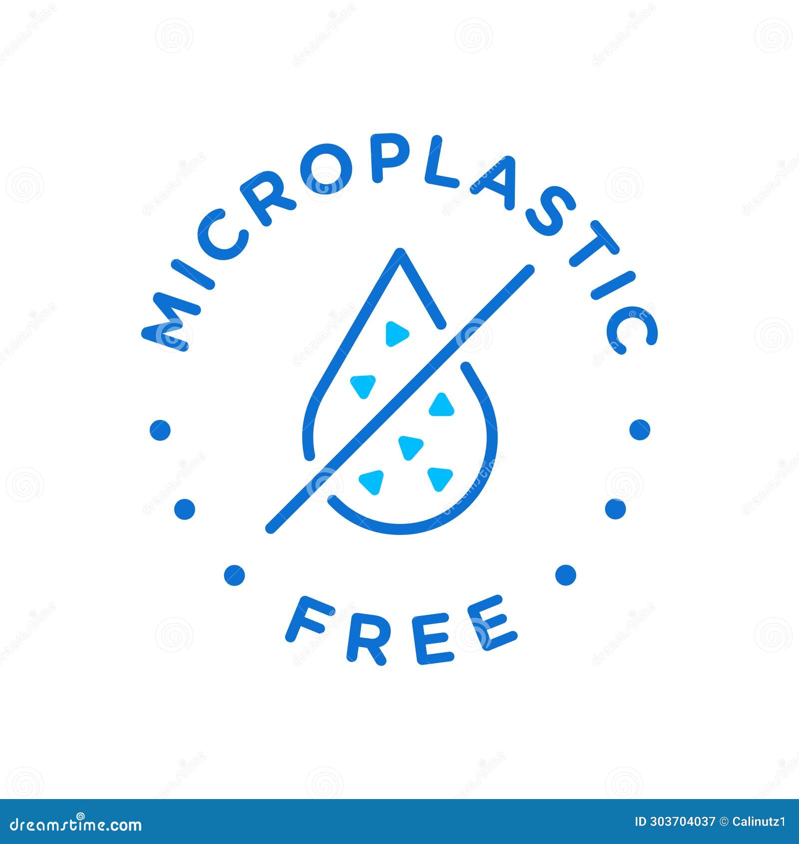 Microplastic Free Vector Icon Logo Badge Concept Design Stock Vector ...