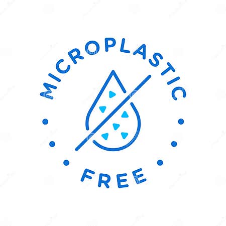 Microplastic Free Vector Icon Logo Badge Concept Design Stock Vector ...