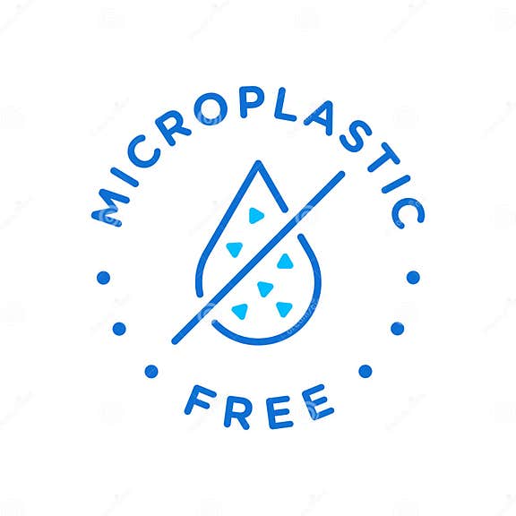 Microplastic Free Vector Icon Logo Badge Concept Design Stock Vector ...