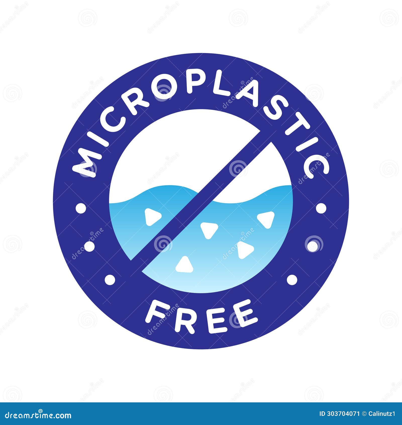 Microplastic Free Vector Icon Logo Badge Concept Design Stock Vector ...