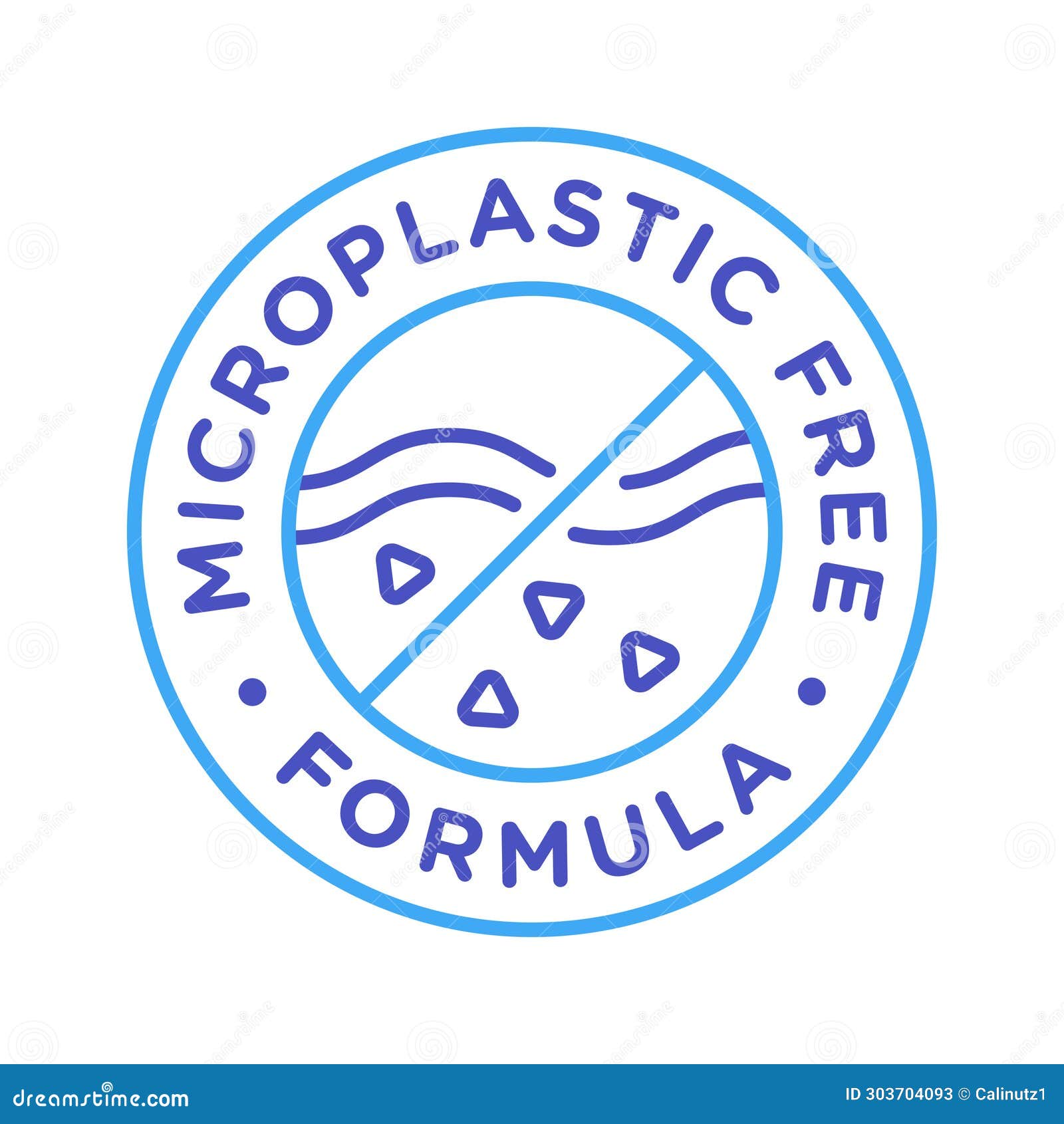 Microplastic Free Vector Icon Logo Badge Concept Design Stock Vector ...