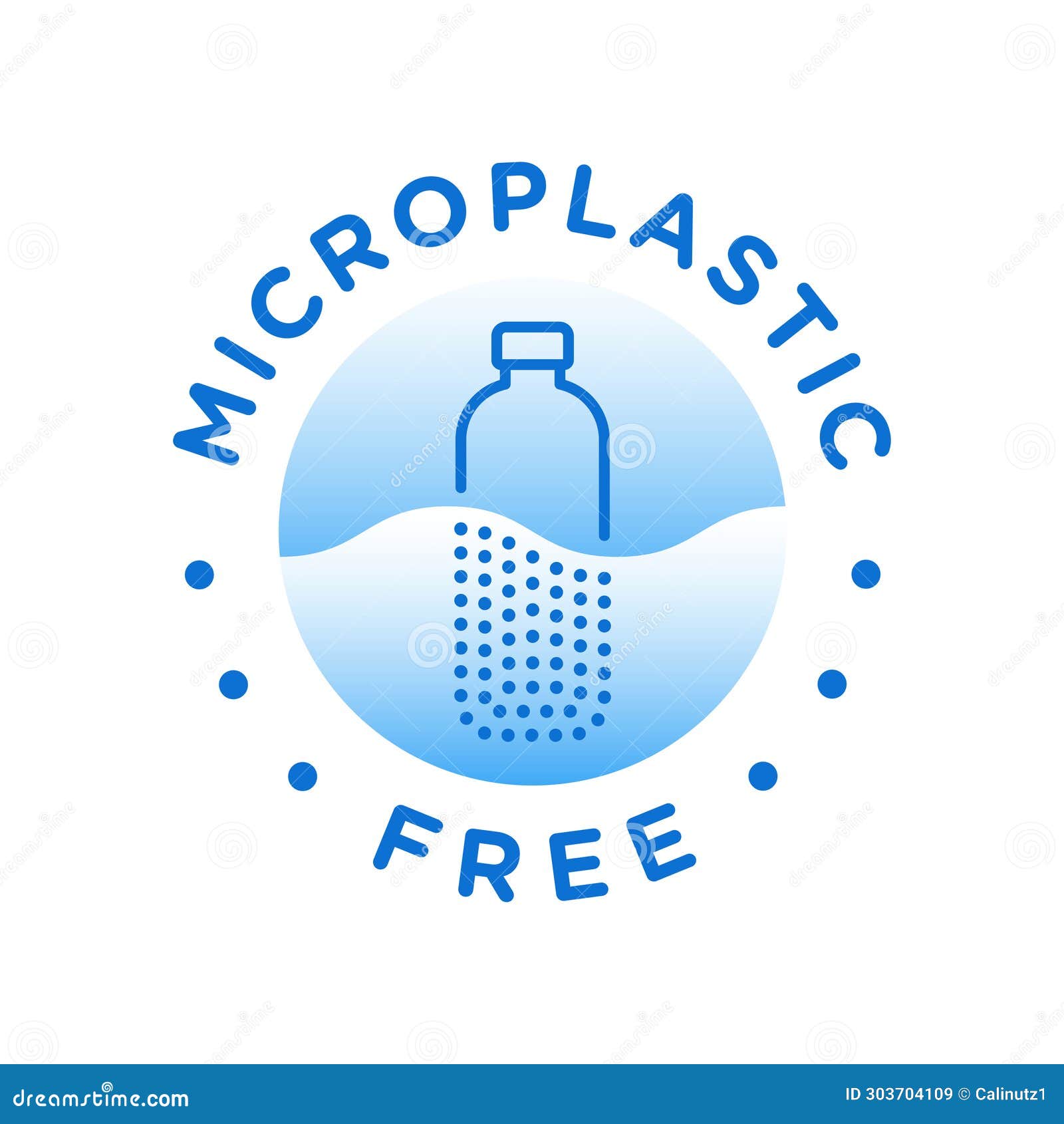 Microplastic Free Vector Icon Logo Badge Concept Design | CartoonDealer ...