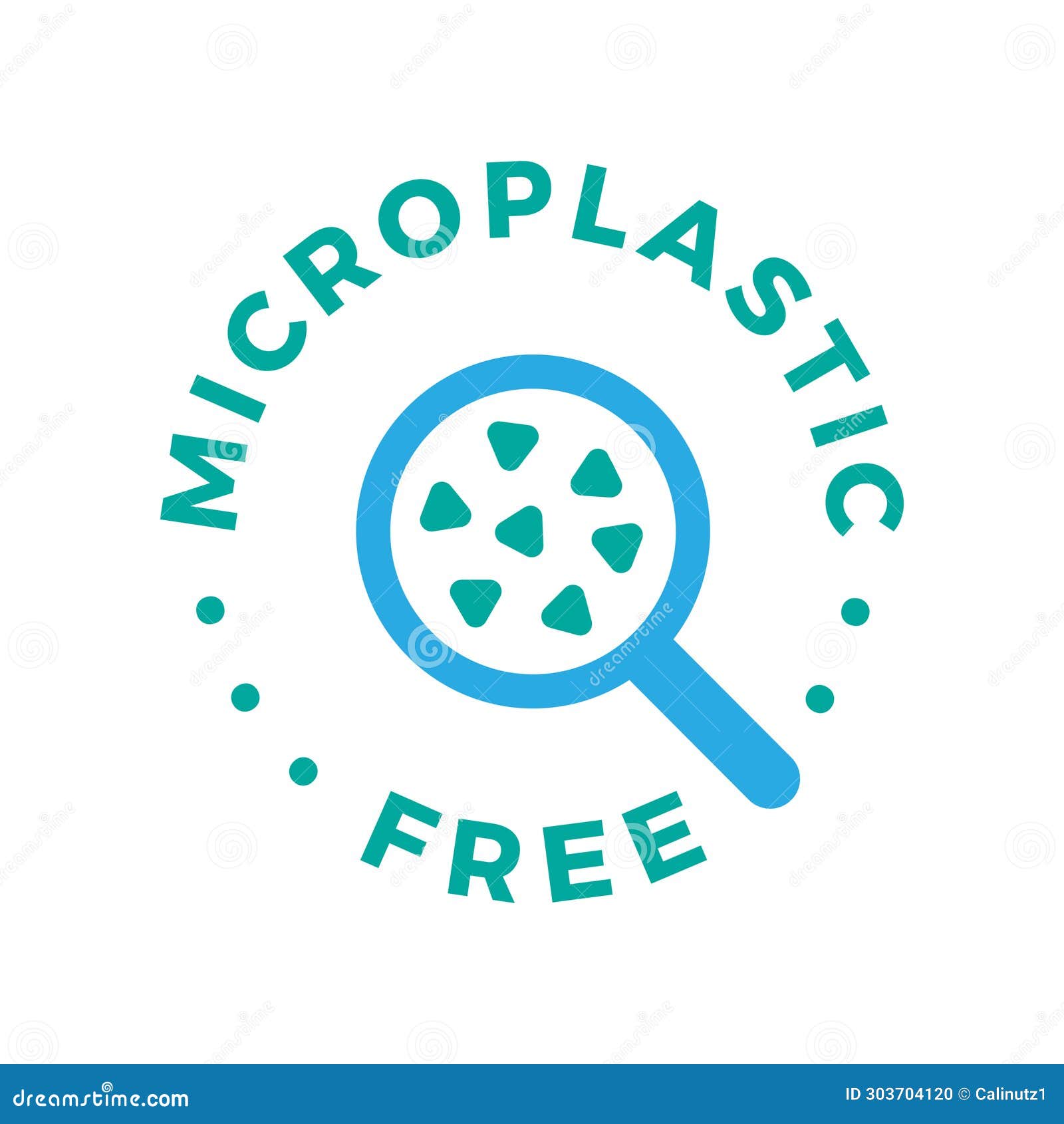 Microplastic Free Vector Icon Logo Badge Concept Design Stock Vector ...