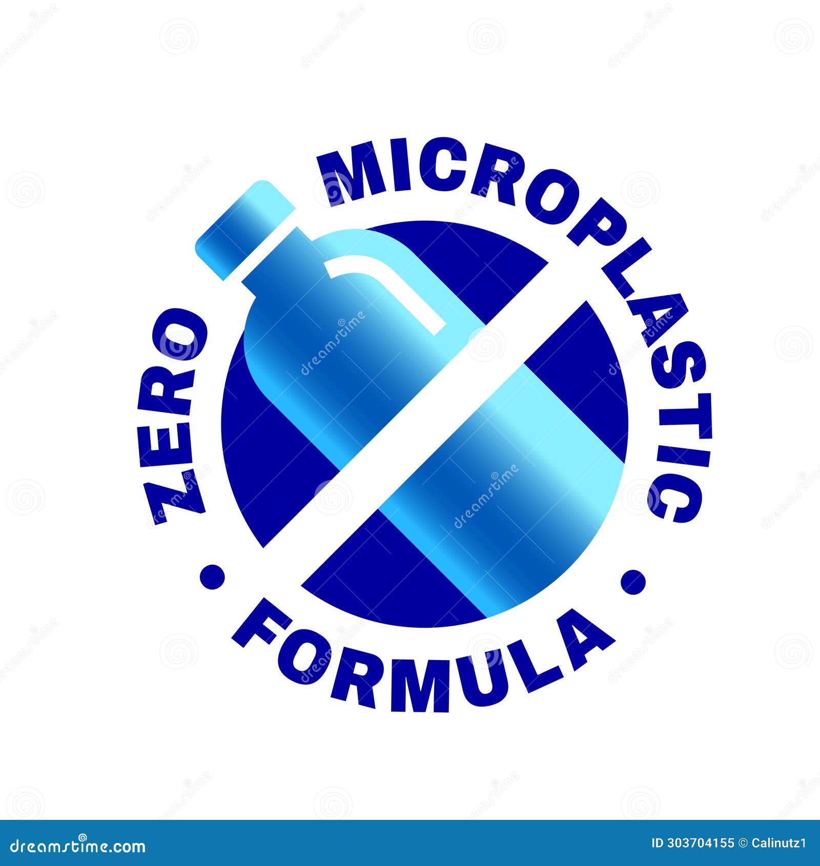 Microplastic Free Vector Icon Logo Badge Concept Design | CartoonDealer ...