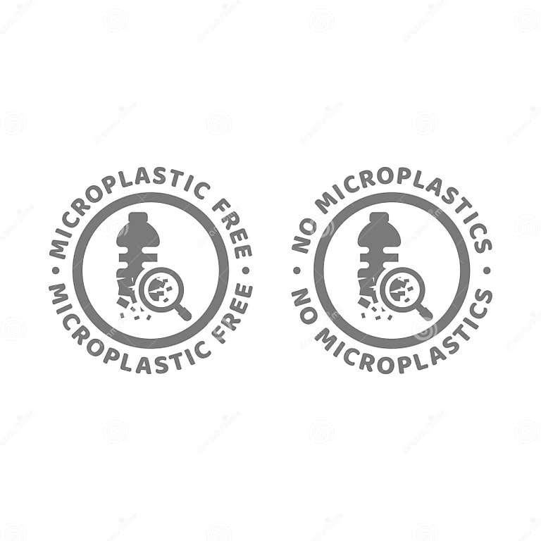 Microplastic Free Vector Label Stock Illustration - Illustration of ...