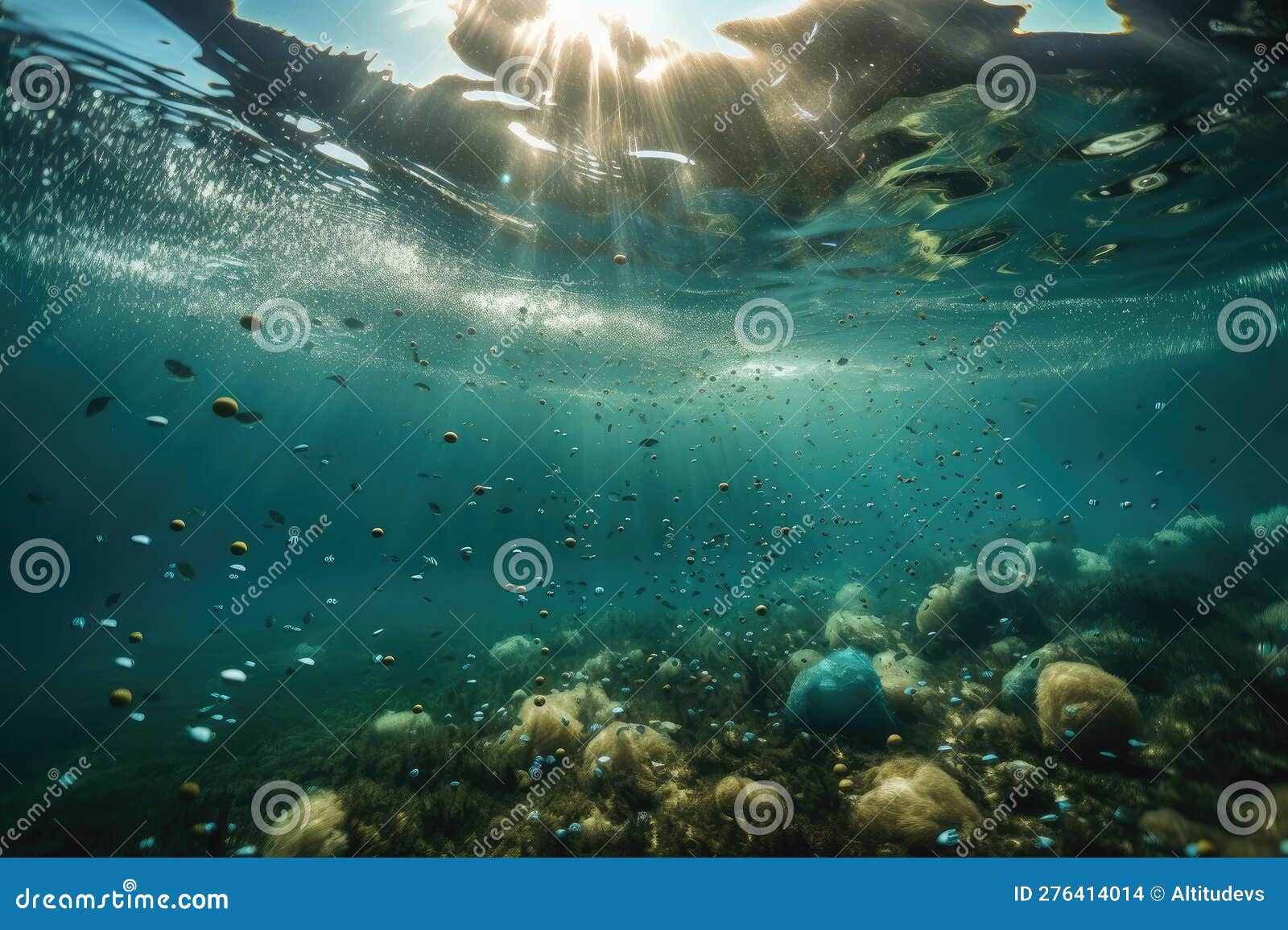 Microplastic Particles Floating in Ocean, Creating a Toxic Soup for ...