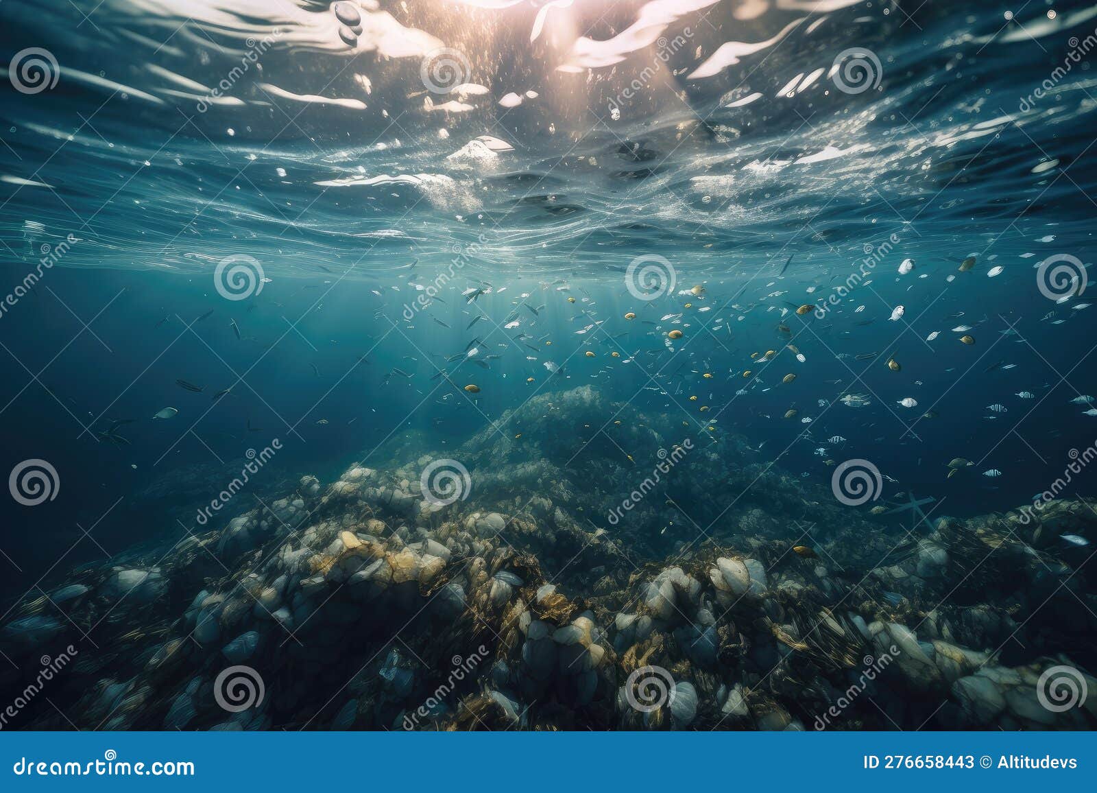 Microplastic Particles Floating in Ocean, Creating a Toxic Soup for ...