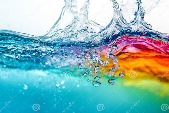 Microplastic Particles in Ocean Water, Concept of Pollution in Nature ...