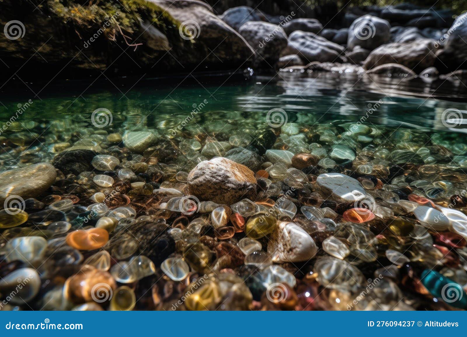 Microplastic Pollution in Rivers, with Microplastics Visible among ...
