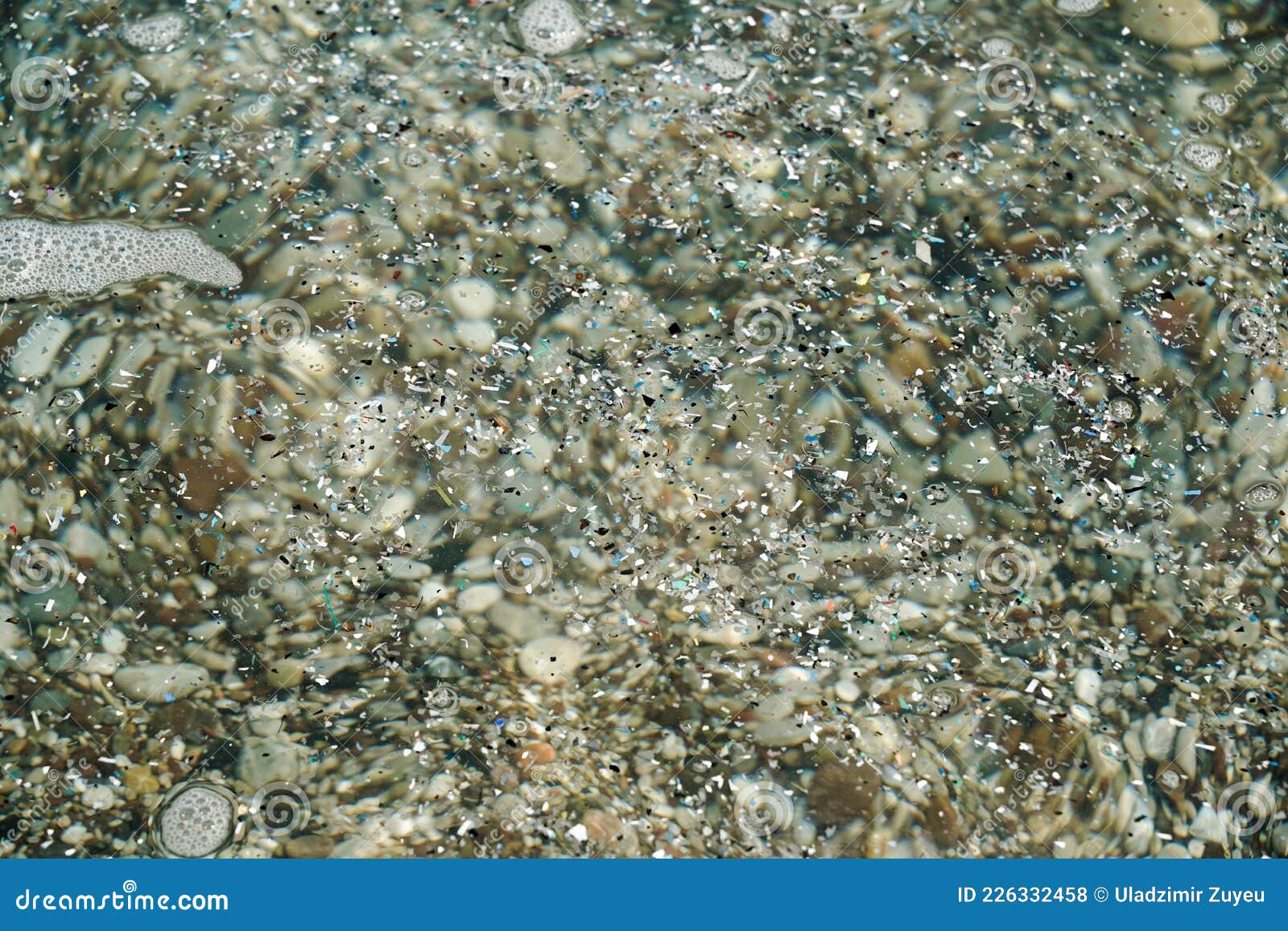 Microplastic Pollution In Rivers, With Microplastics Visible Among ...