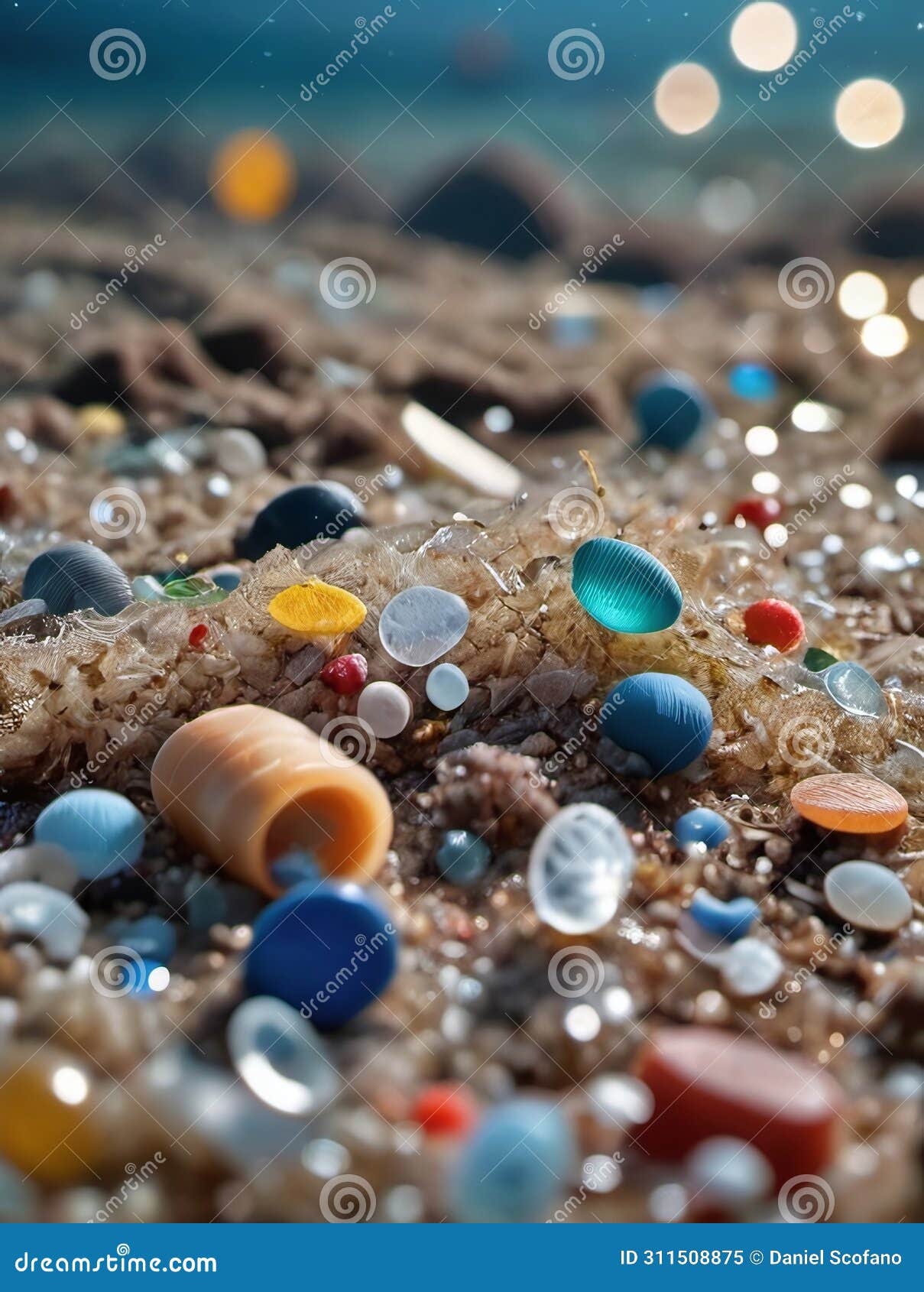 Microplastic Pollution on the Seabed, with Microplastics and Other ...