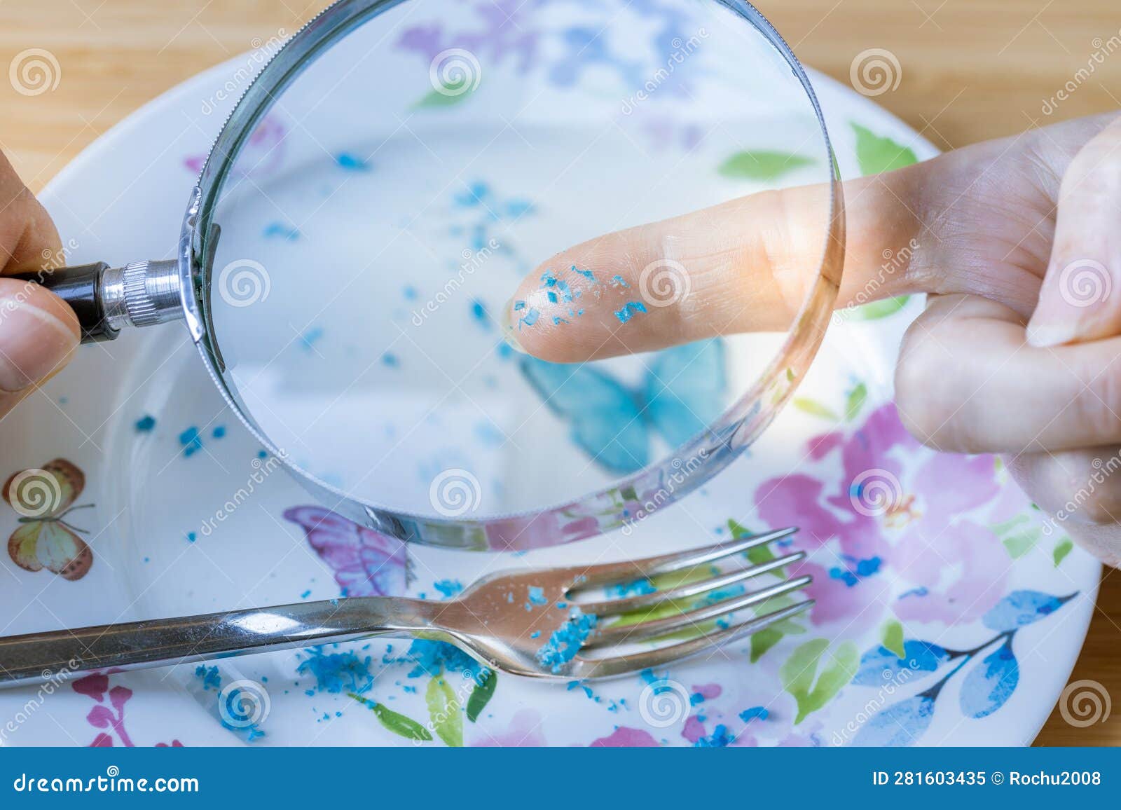 Microplastic Problem, Plastic Particles in Food, Air and Water, Concept ...