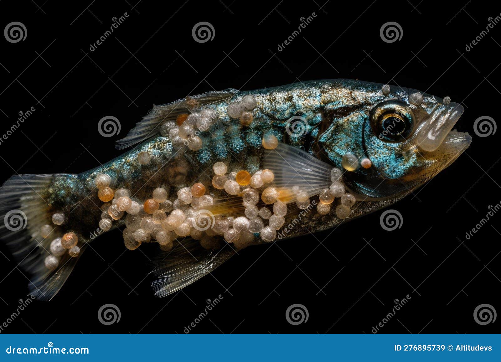 Microplastic in the Stomach of a Fish, with Undigested Food Visible ...