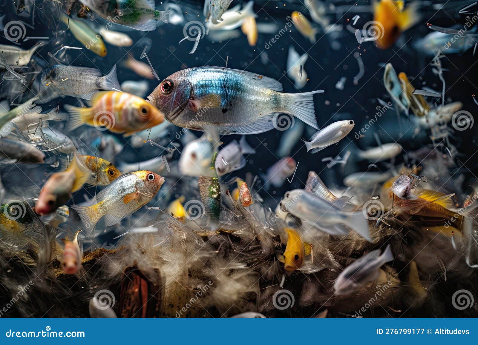 Microplastics In Fish Gills, Magnified View Royalty-Free Stock Photo ...