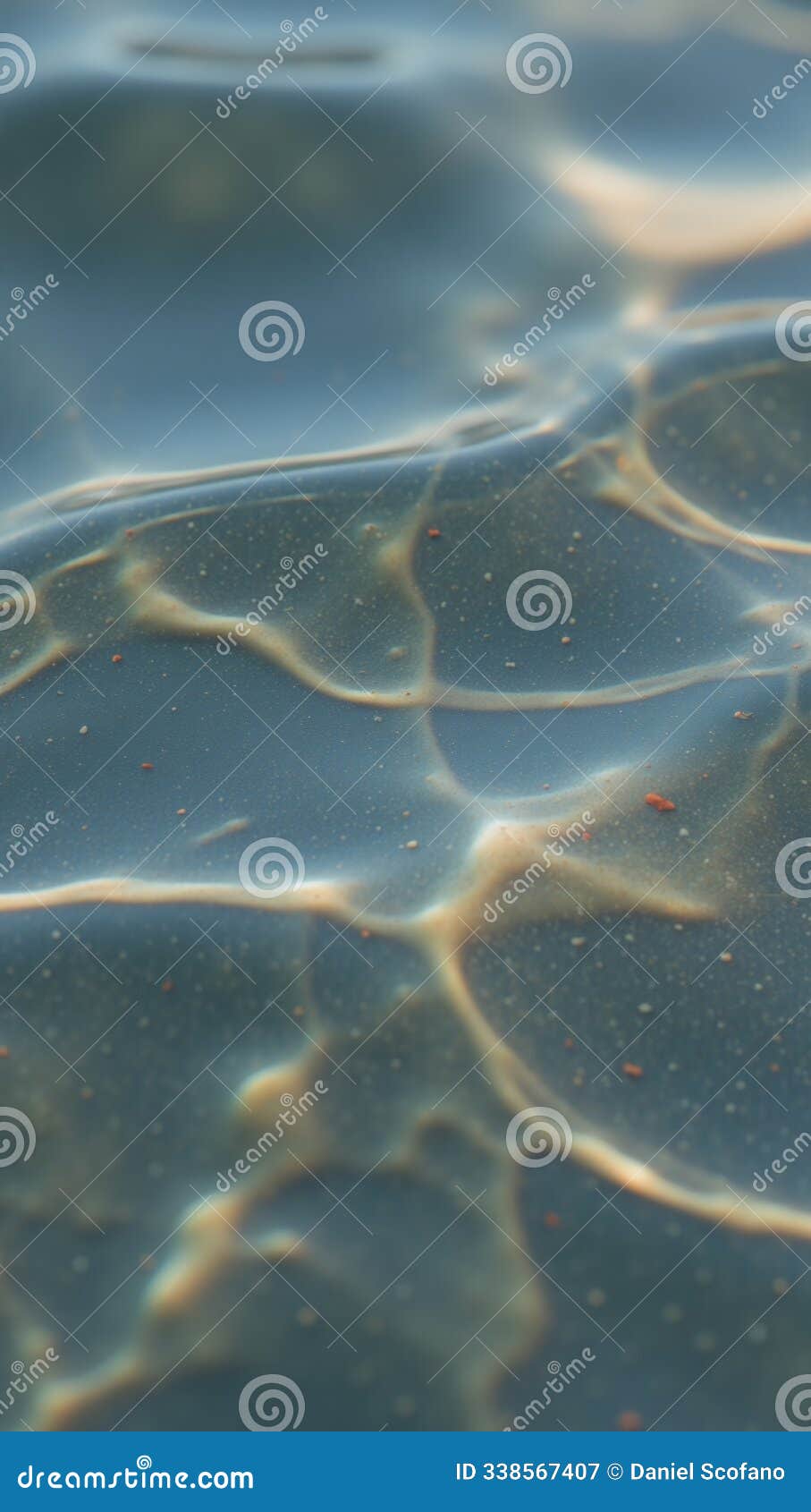 Microplastics Floating in Water Stock Illustration - Illustration of ...