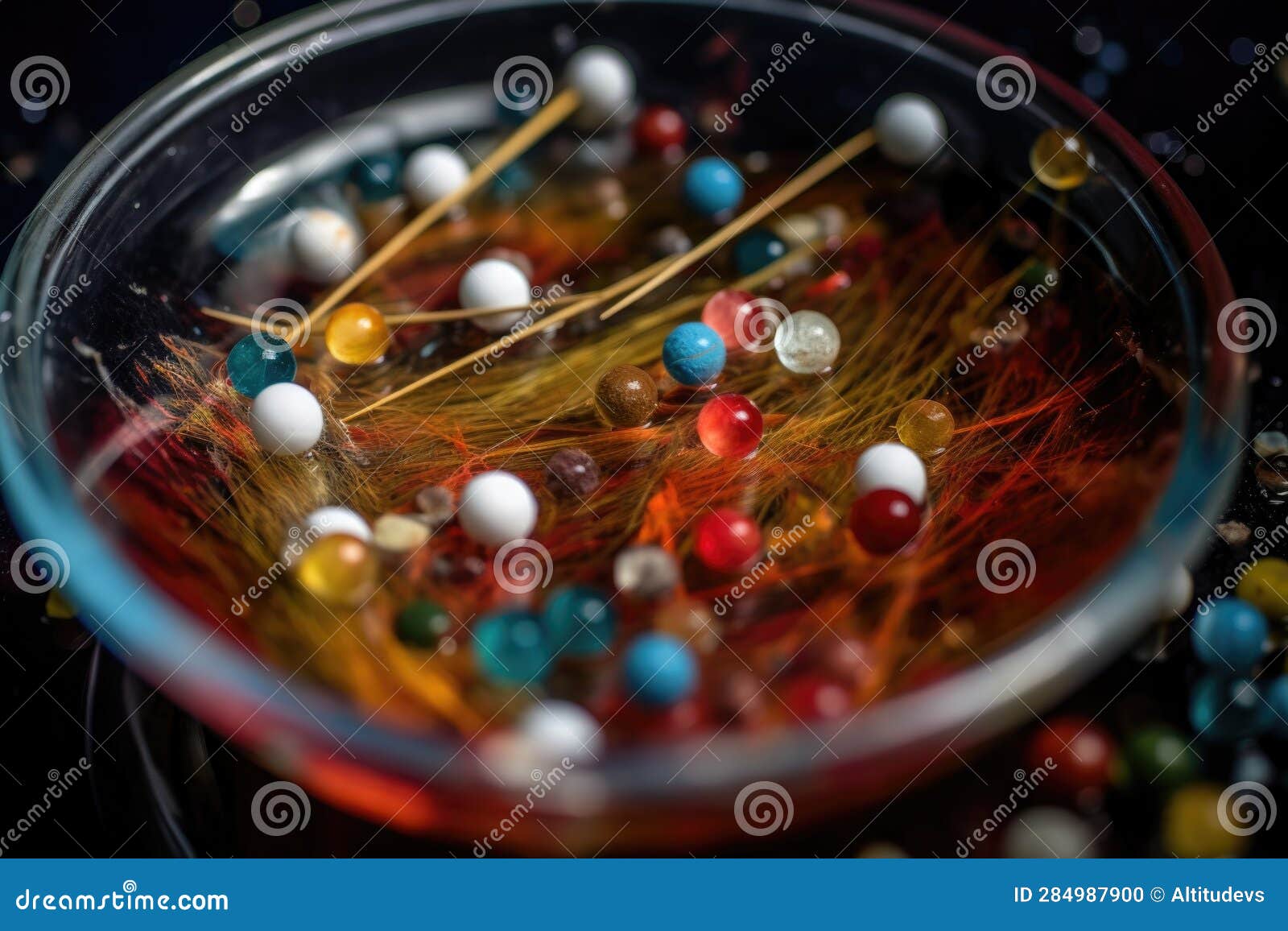 Microplastics Floating In Water Sample Stock Photography ...