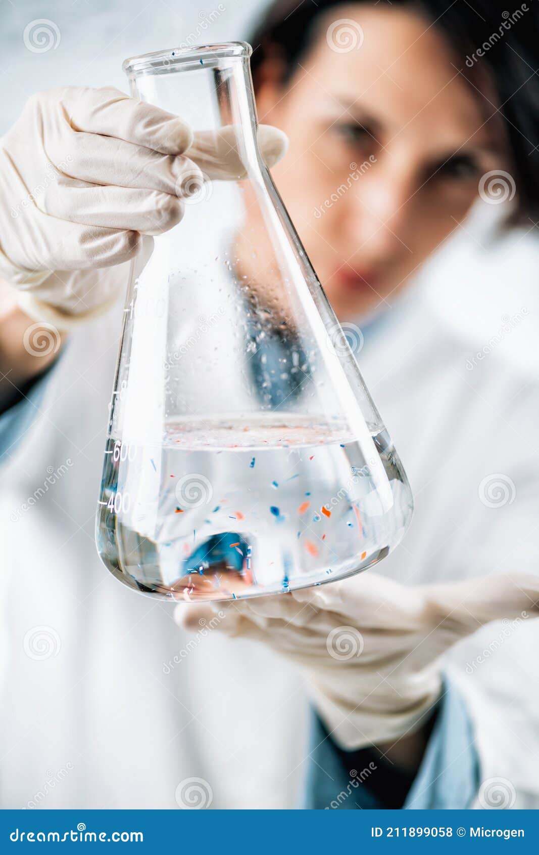Microplastics Laboratory Analysis Stock Photo - Image of pieces, person ...