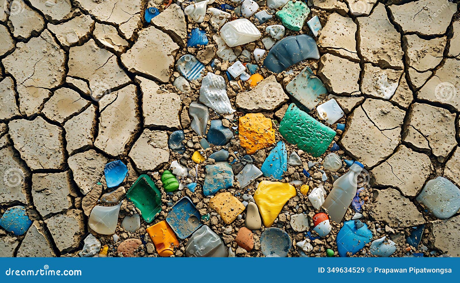 Microplastics Littering Cracked Earth Create Striking Visual Impact ...