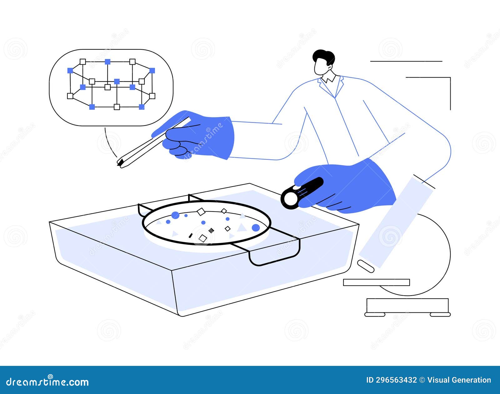 Microplastics Problem Abstract Concept Vector Illustration. Stock ...