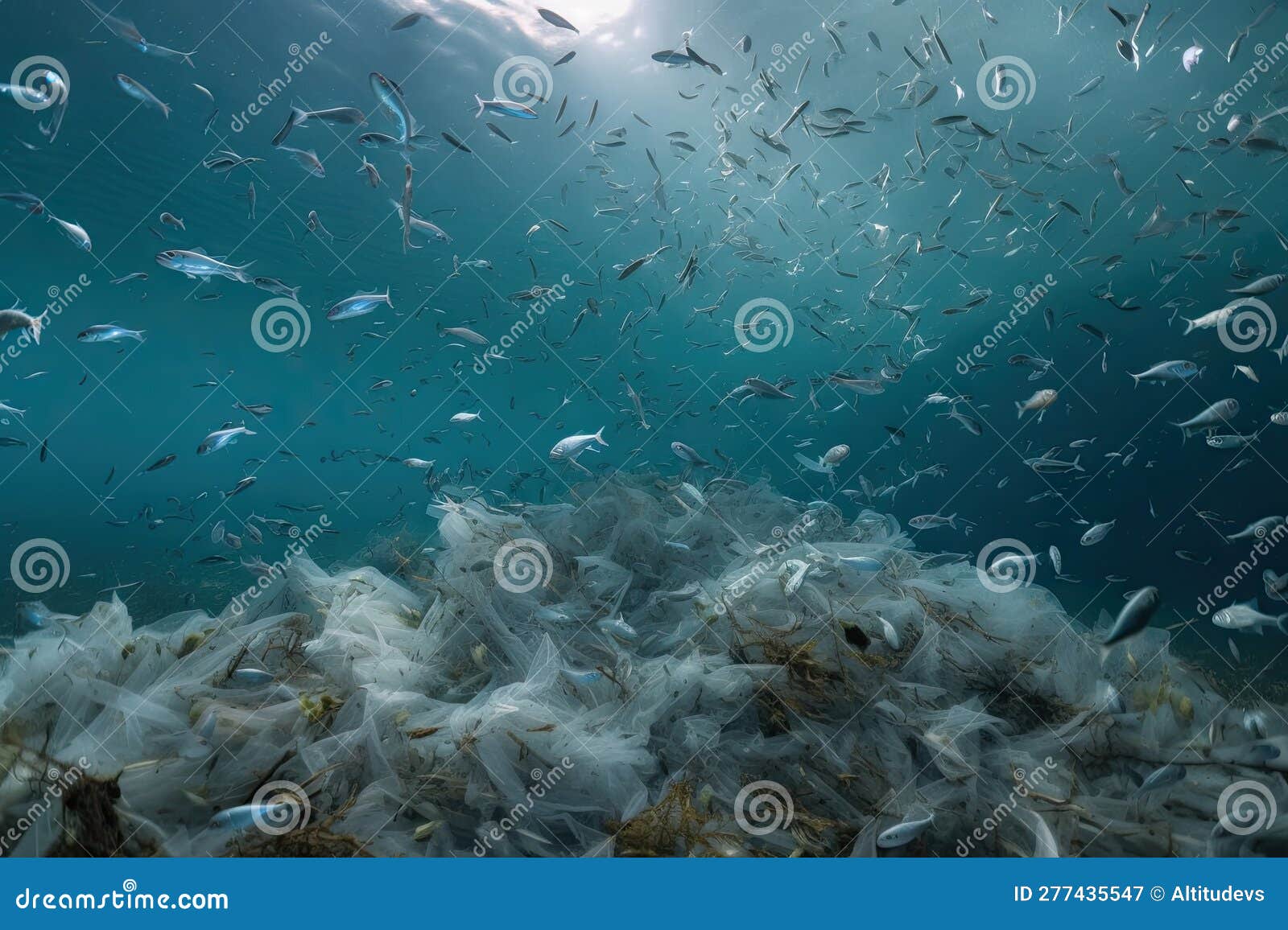 Microplastics and Their Impacts in a Marine Ecosystem, with Schools of ...
