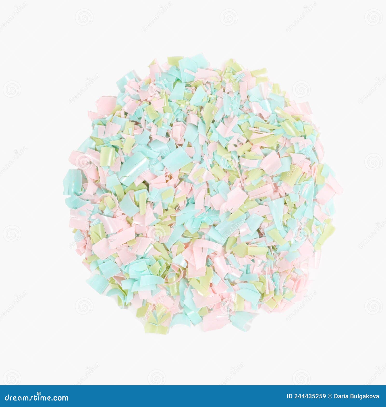 Microplastics On A White Background. Impact Of Micro Plastic On The ...