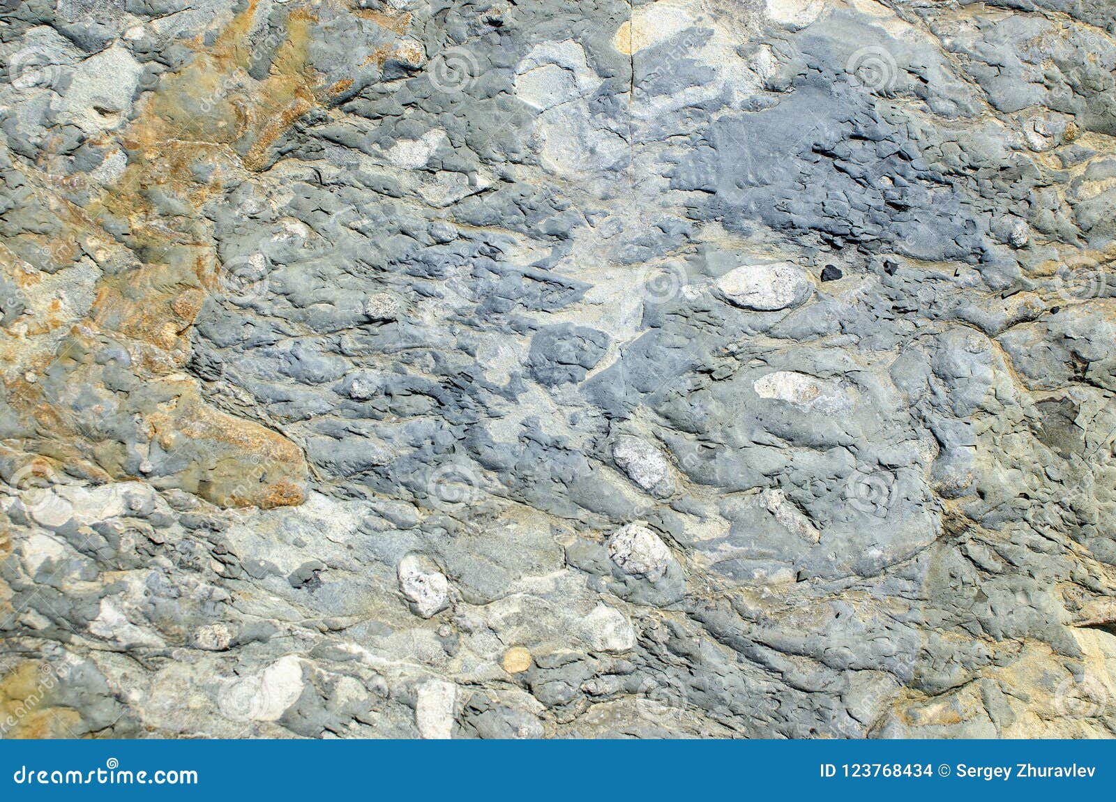 Microporous Texture of a Clay Conglomerate Stock Photo - Image of rock ...