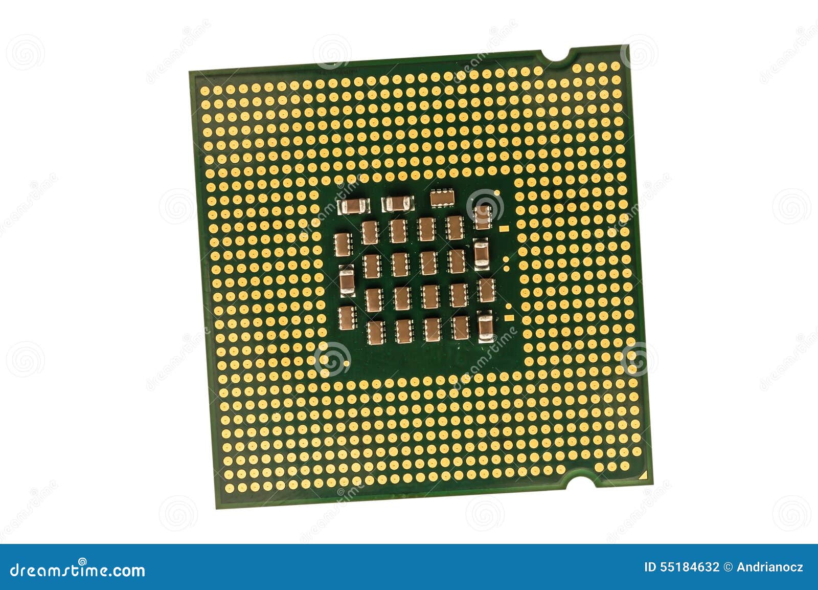 Microprocesador De Procesador Del Ordenador (CPU) Foto de archivo ...