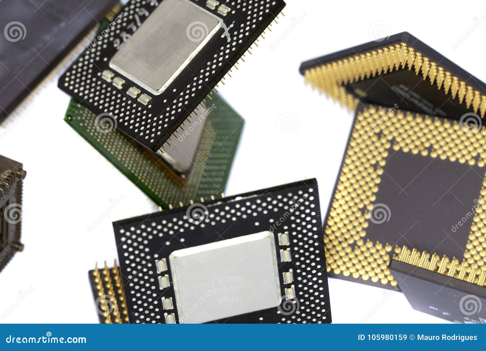 Microprocessadores Do Computador Imagem de Stock - Imagem de ferragem ...