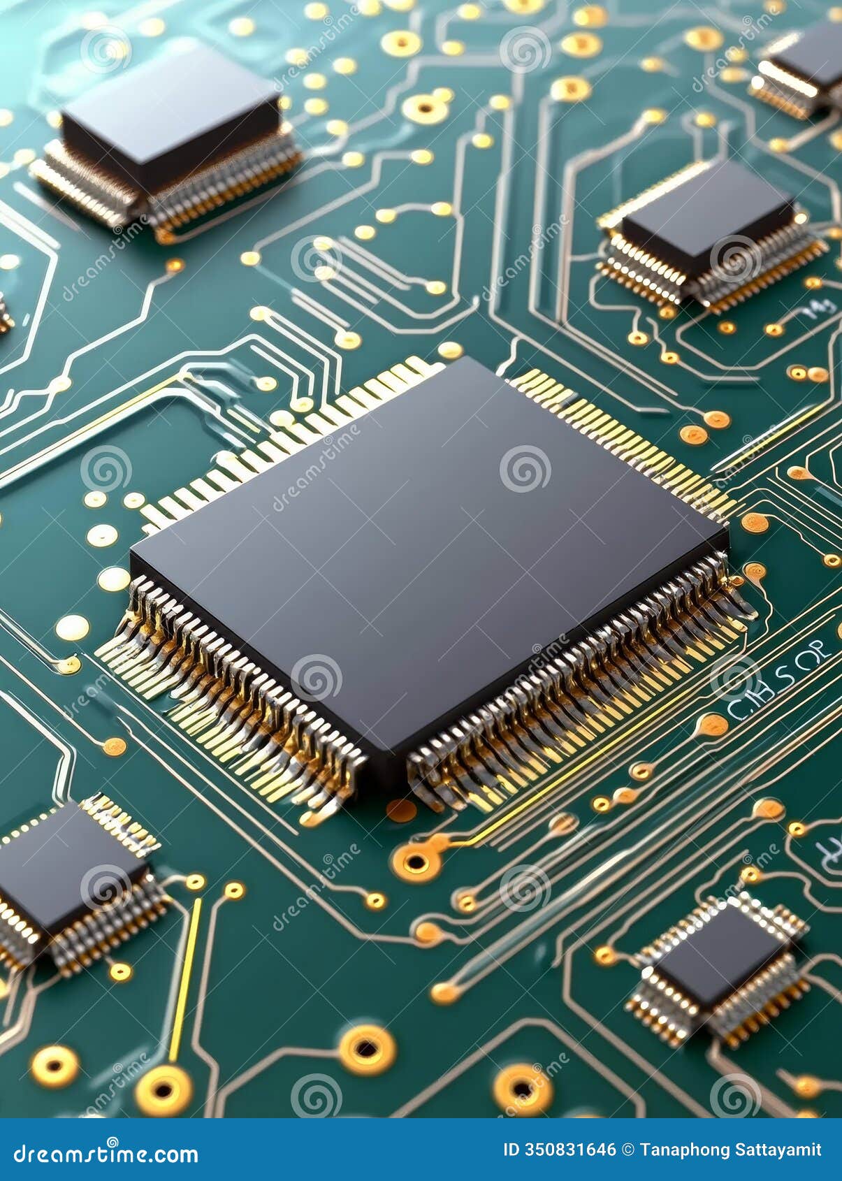 Microprocessor Circuit Board Technology Hightech Digital Circuit Board ...