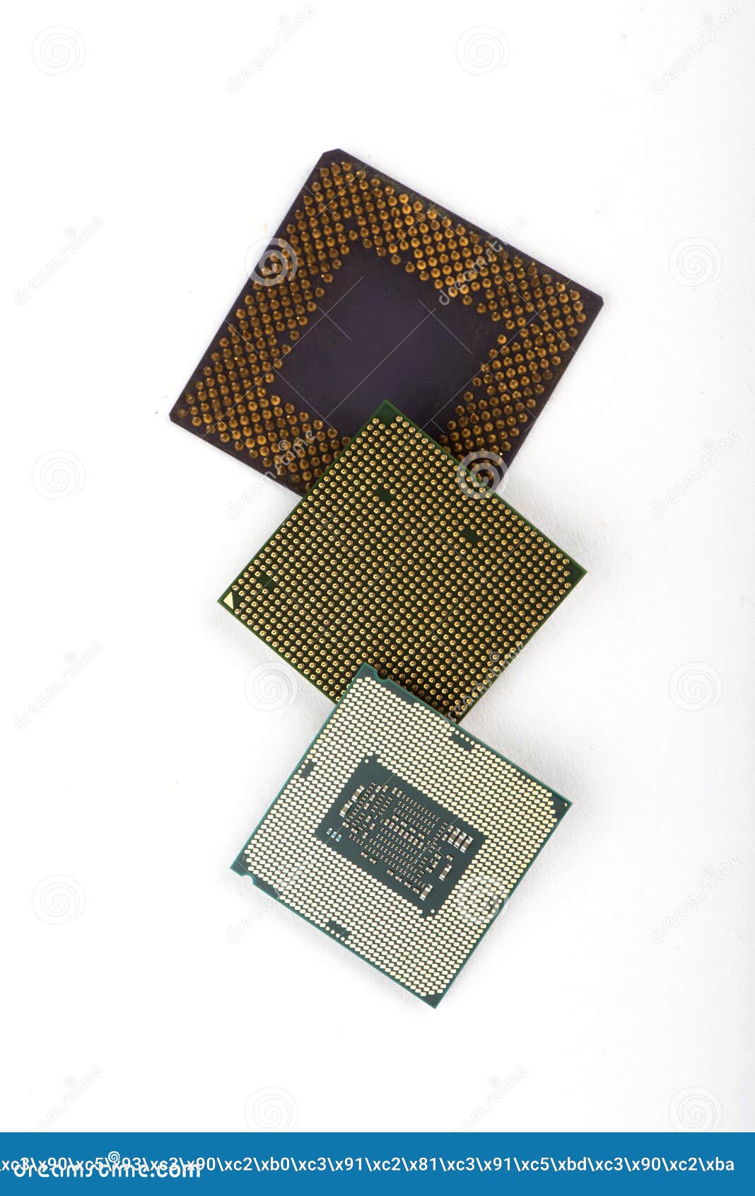 The CPU for the Computer. Processor Close-up Stock Photo - Image of ...