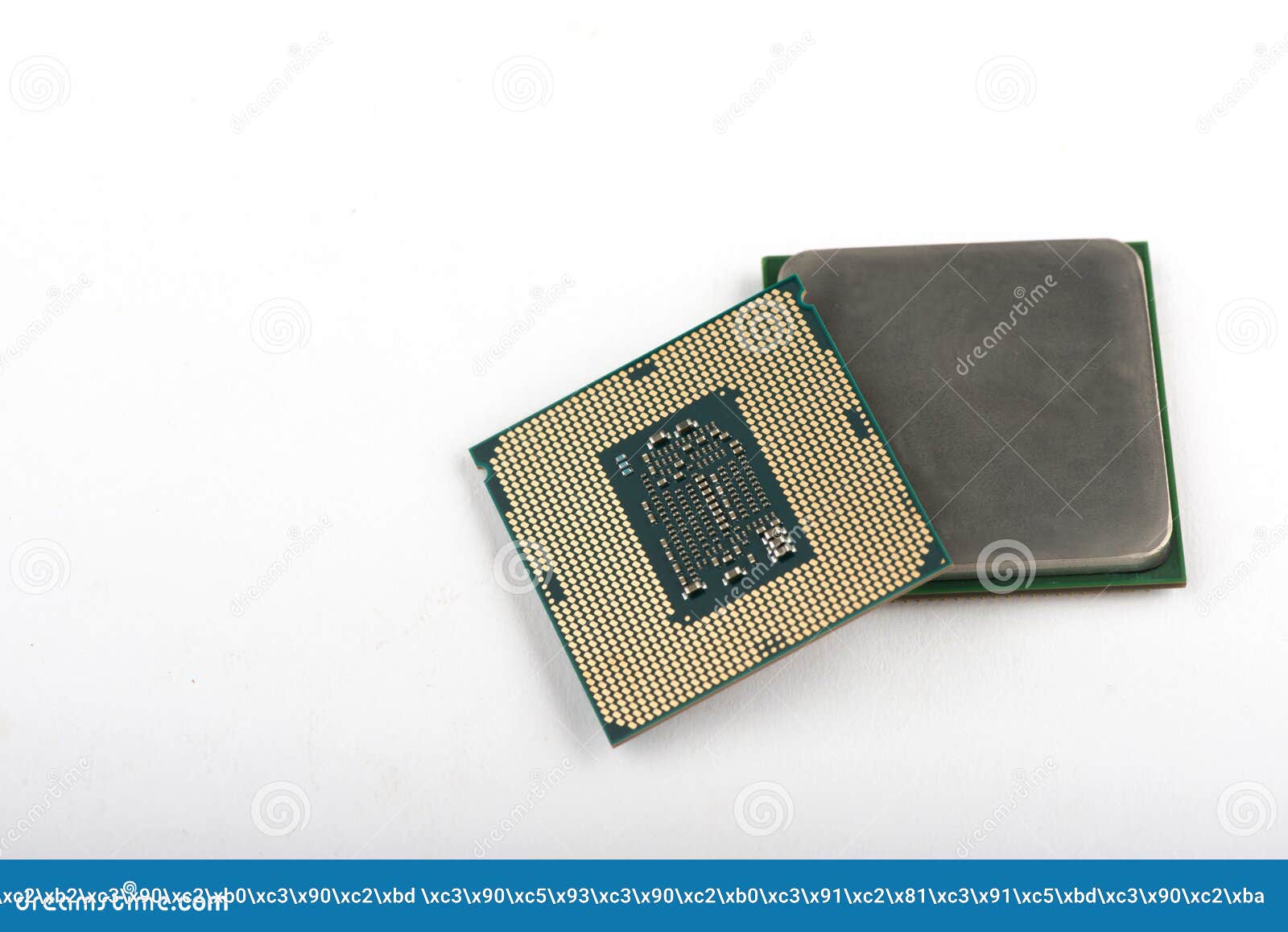 The CPU for the Computer. Processor Close-up Stock Image - Image of ...