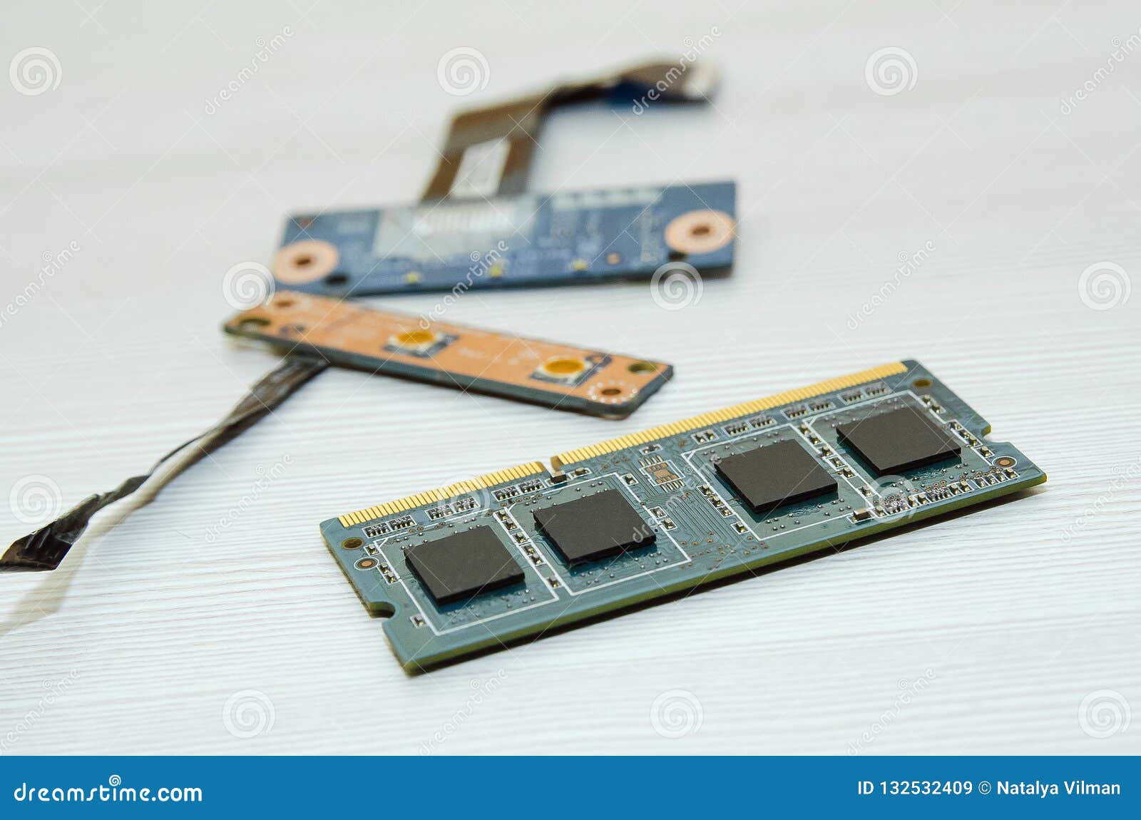 Microprocessor Computers Component. Close-up Stock Image - Image of ...