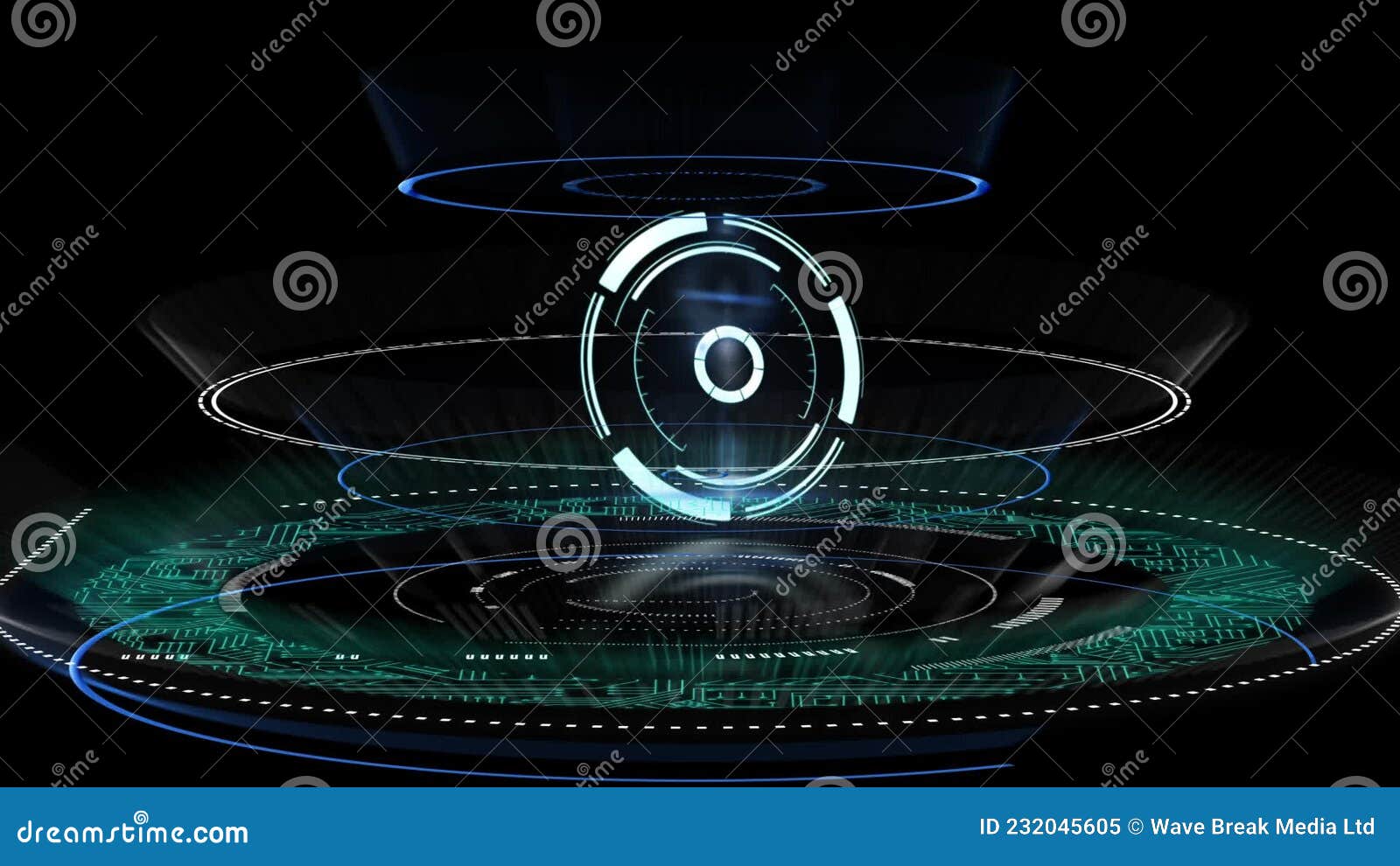 Microprocessor Connections Over Multiple Neon Round Scanners on Black ... Microprocessor Connections Over Multiple Neon Round Scanners on Black ...