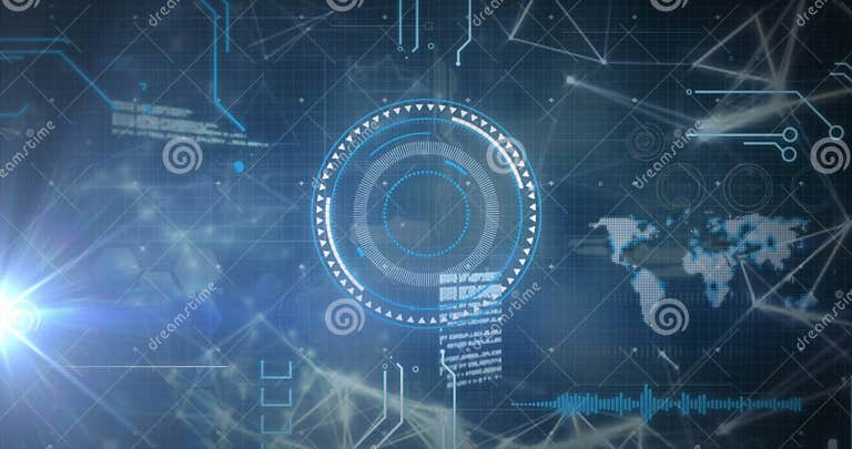 Microprocessor Connections Over Round Scanner Spinning and Digital ...