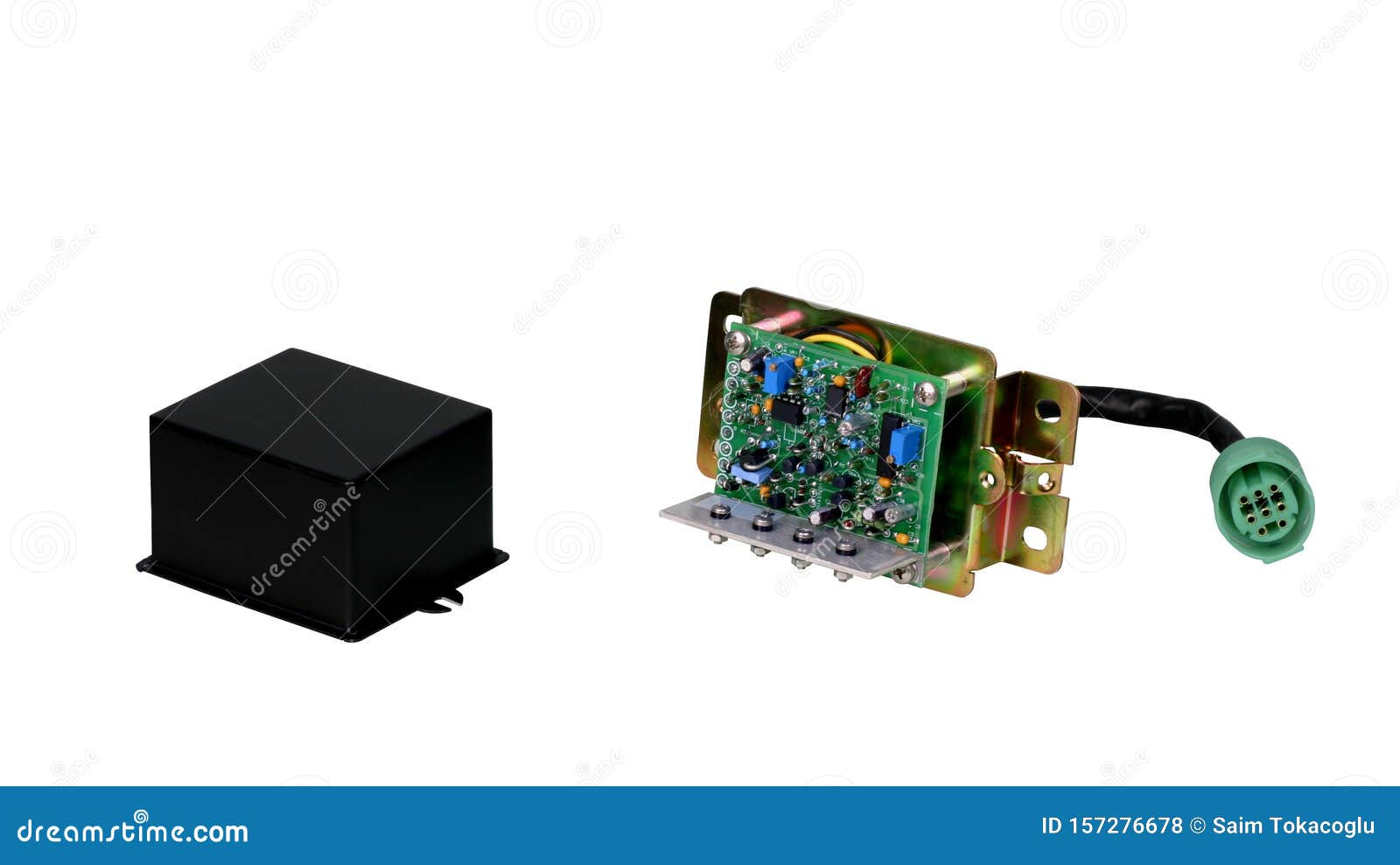 Microprocessor Control Unit Box of Electric Device. Stock Photo - Image ...